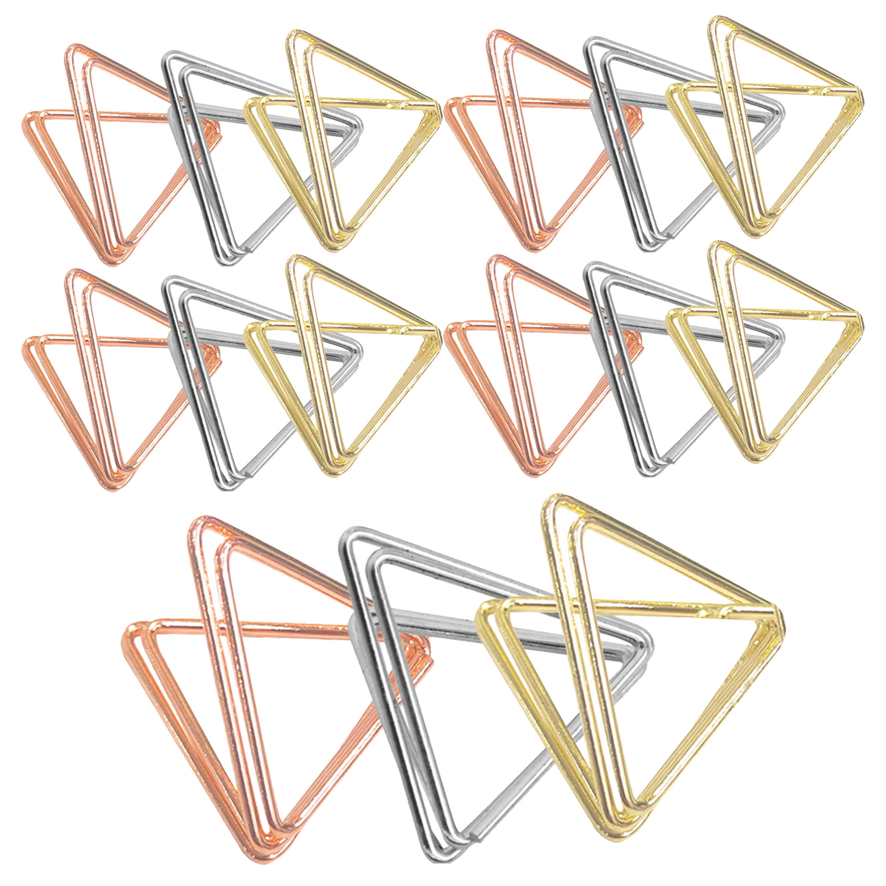 Masteelf 15Pcs Small Memo Clips Multi-use Memo Cards Clips Triangle ...