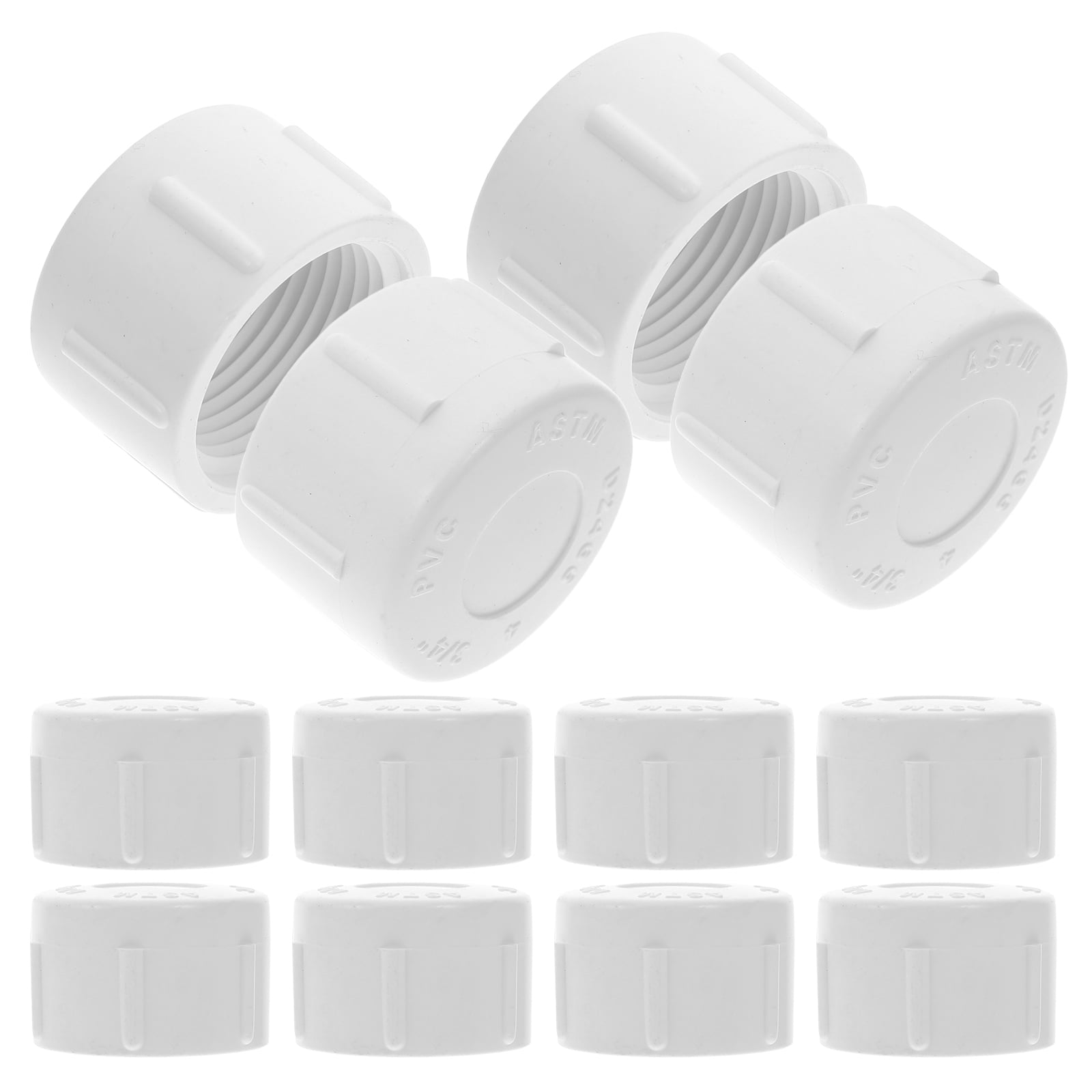 Masteelf 15Pcs Threaded PVC Pipe Caps Female Sprinkler Cap Plug Adapter ...