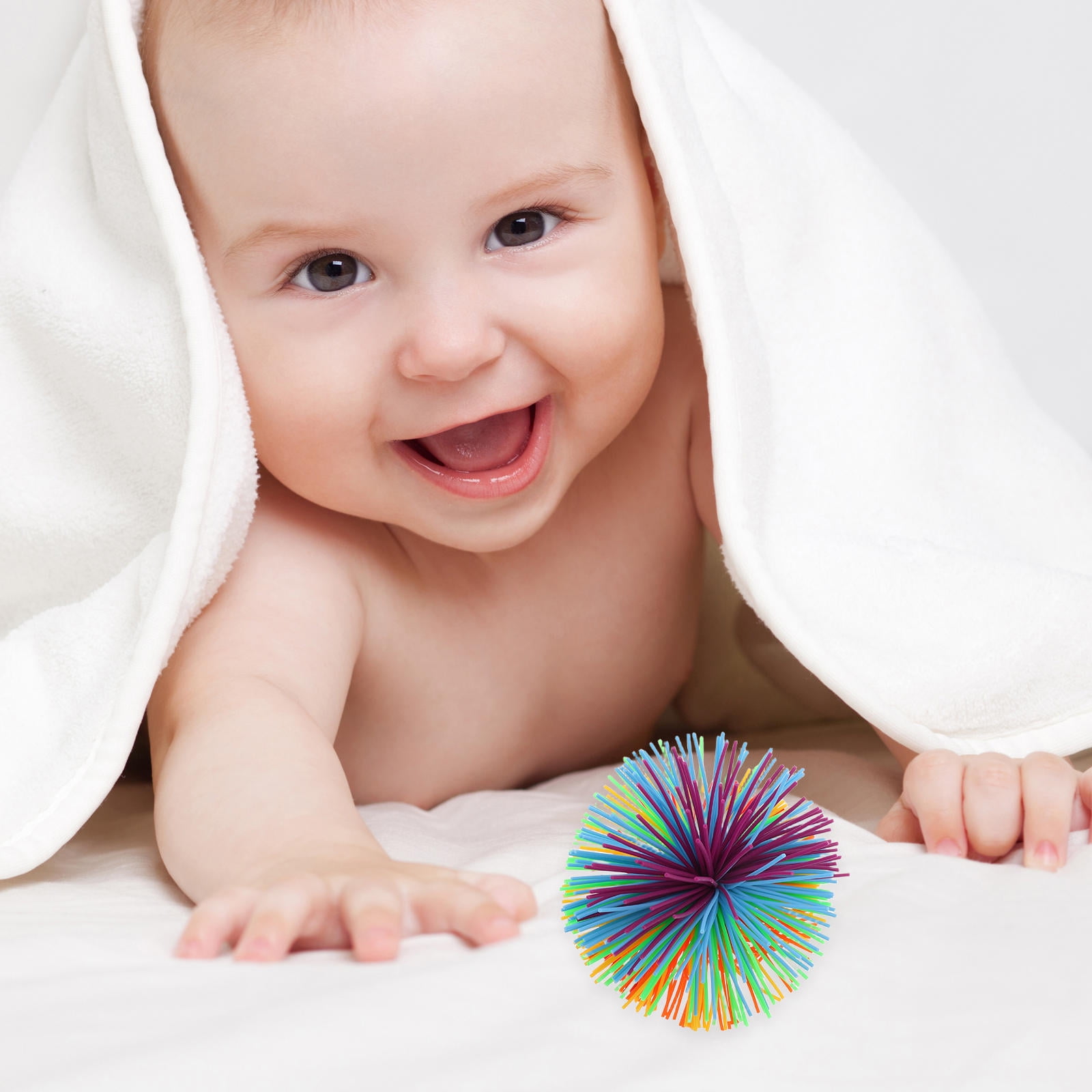 Masteelf 15pcs Fluffy Silicone Juggling Balls For Kids And Pets Soft ...