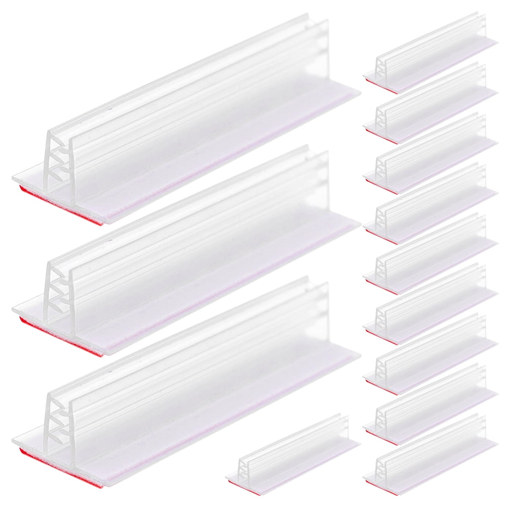 Masteelf 15pcs Sneeze Guard Holder Self-Adhesive Sign Holder Poster ...