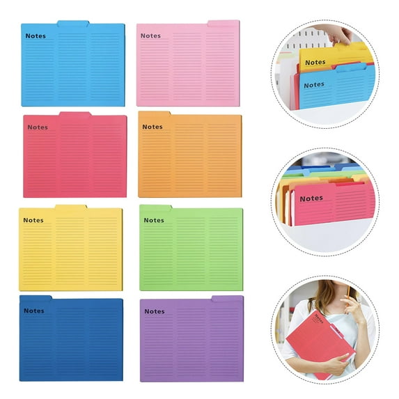 Masteelf 16 Pcs Multi Subject Folder Organizer Office Colorful Folders ...