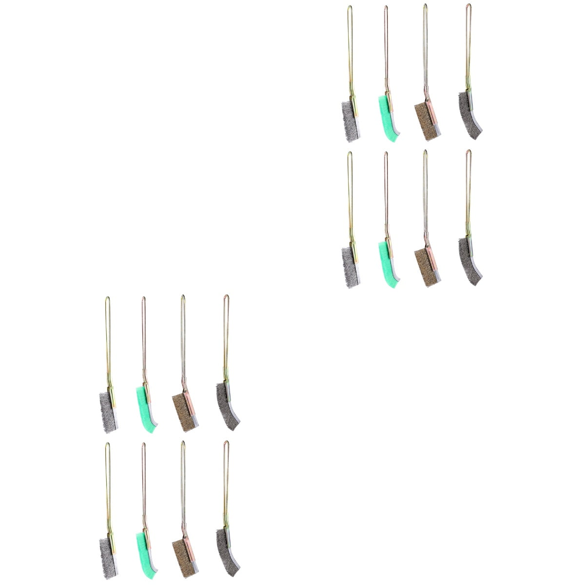 Masteelf 16 Pcs Stainless Steel Wire Brush Set for Gaps Rusted Machine ...