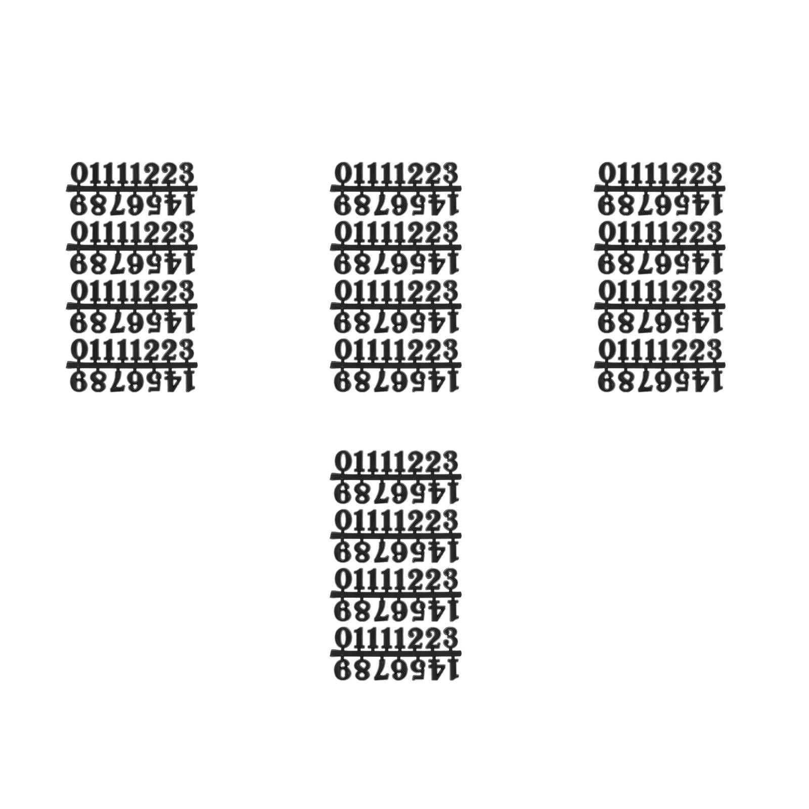 Masteelf 16 Sets Decorative Wall Clocks Numerals Number DIY Digital ...