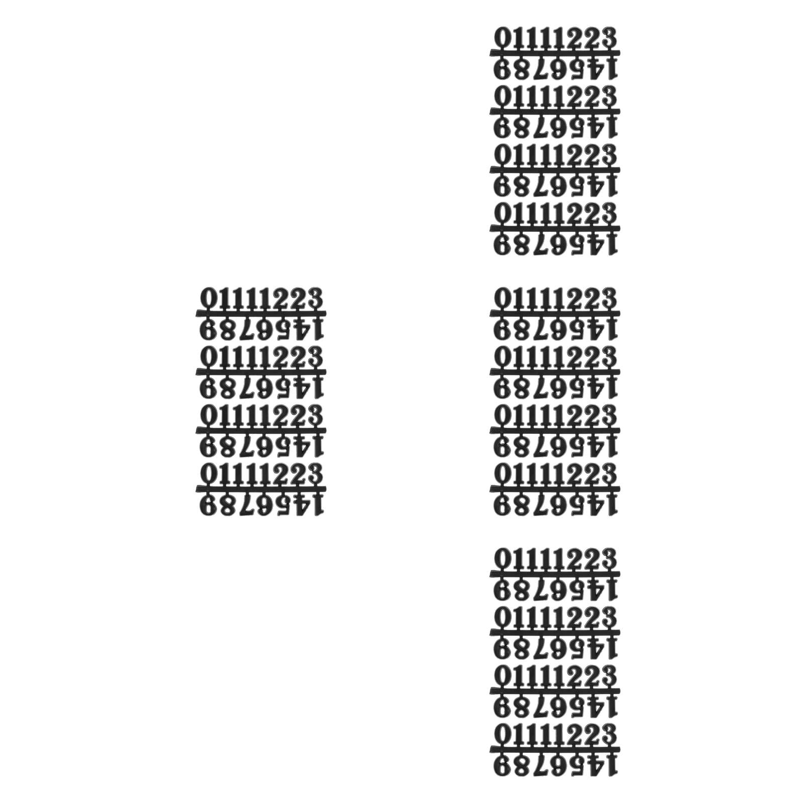 Masteelf 16 Sets Wall Clocks Numerals Number DIY Digital Clock Numbers ...