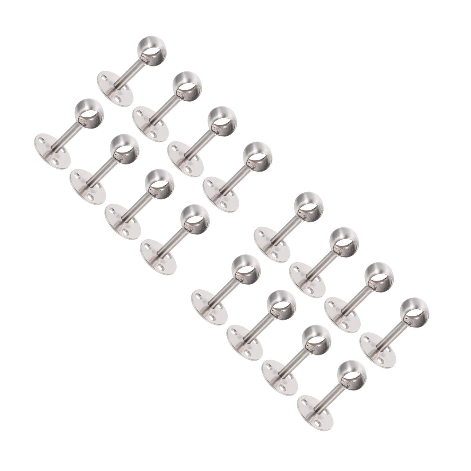Masteelf 16 pcs Ceiling Mount Curtain Rod Bracket Heavy Duty Stainless ...