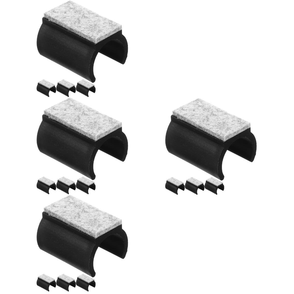 Masteelf 16 pcs Chair Legs Pads Felt Chair Pads Floor Protectors U ...