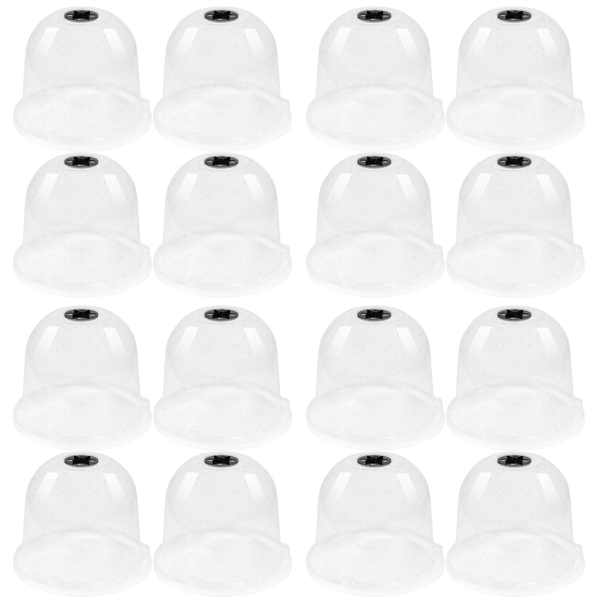 Masteelf 16 pcs Garden Dome Plant Cover Clear Plants Cover Breathable ...