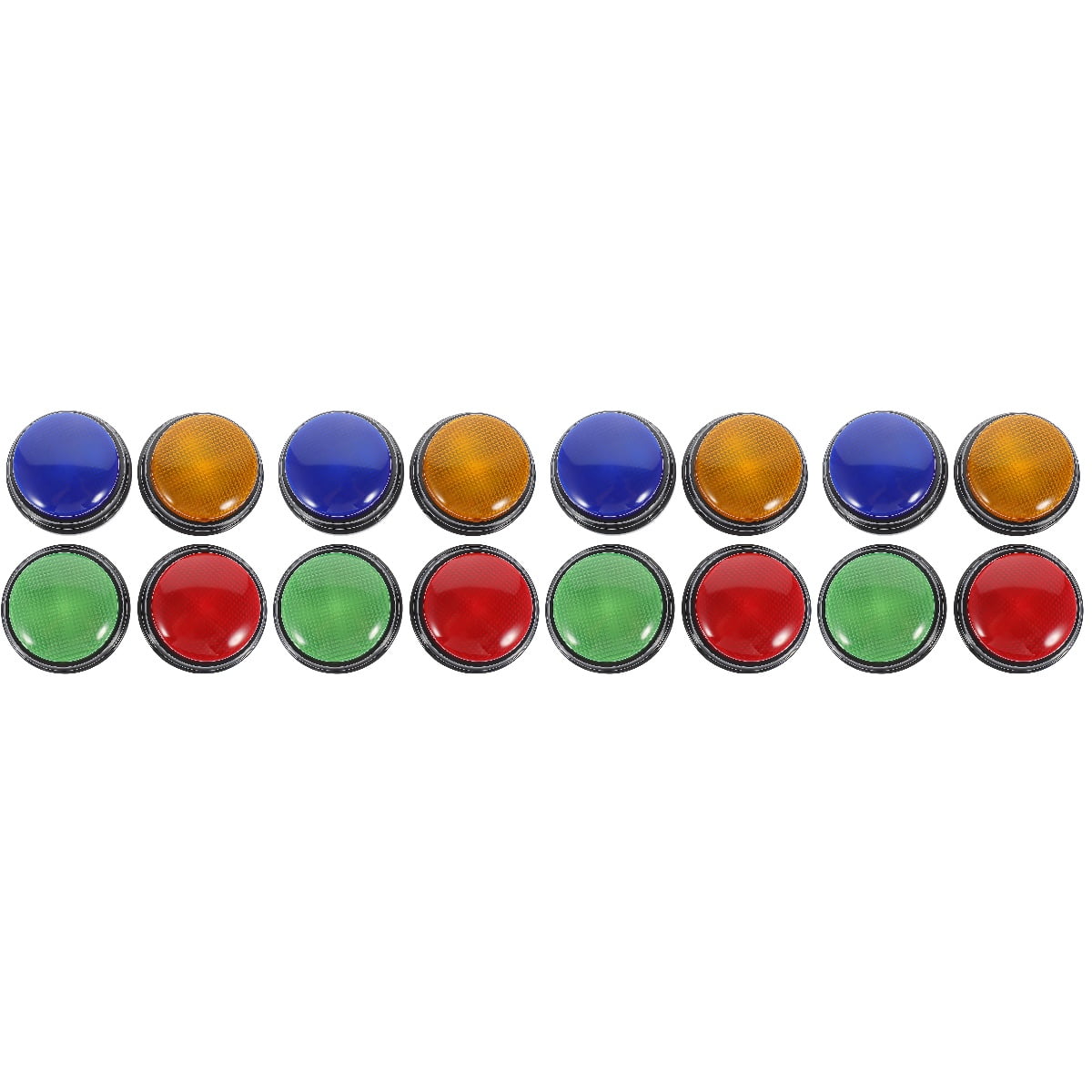 Masteelf 16 pcs Light Game Button with Sound Game Answer Buzzers Alarm Buttons with Sound Lights ...