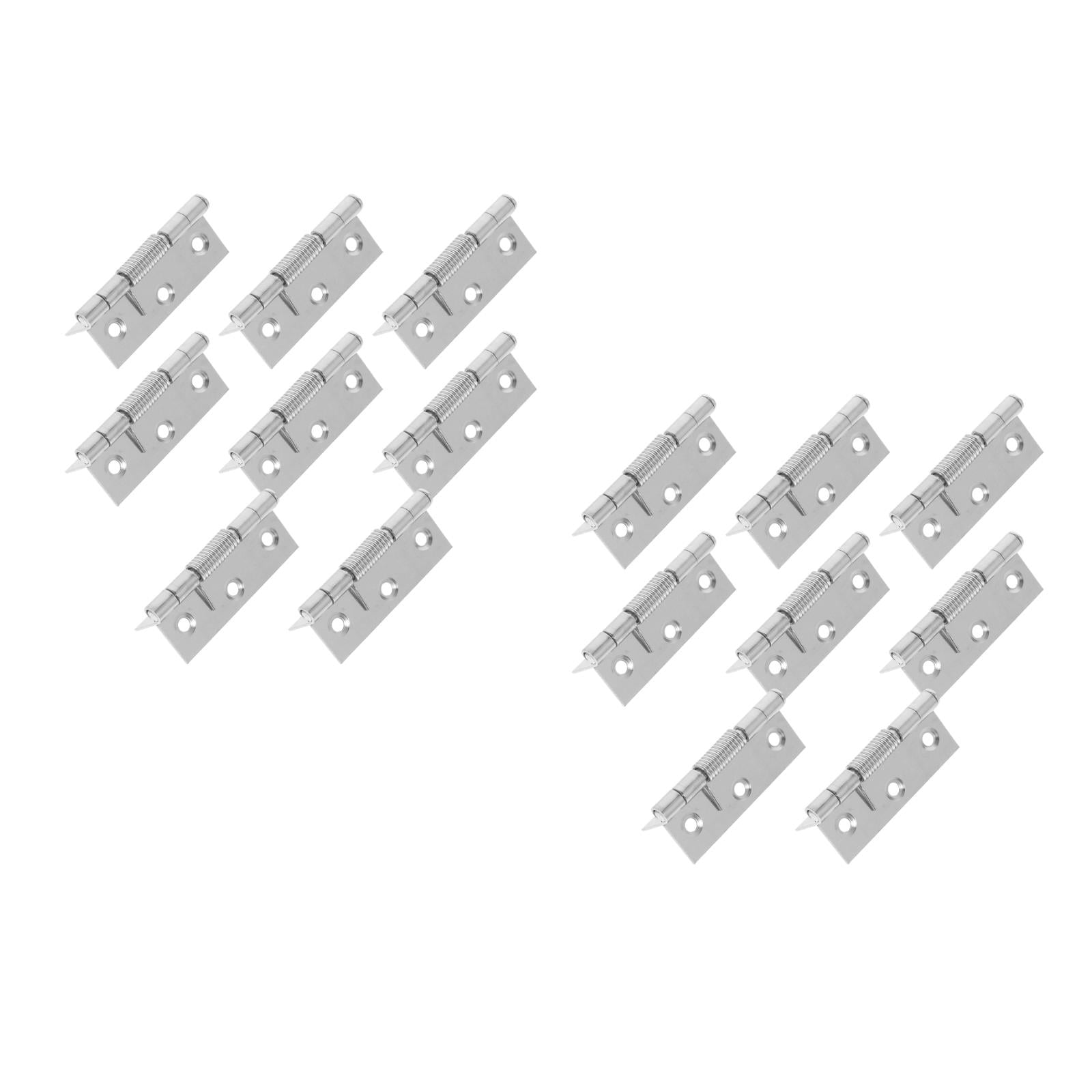 Masteelf 16 pcs Metal Door Hinges Stainless Steel Hinge Cabinet Smooth ...