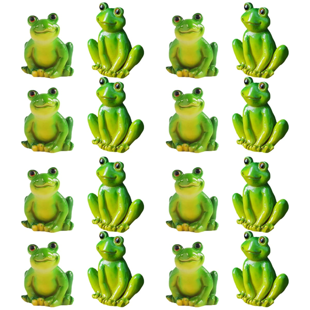 Masteelf 16 pcs Mini Frog Figurines Miniature Frog Ornaments Lifelike ...