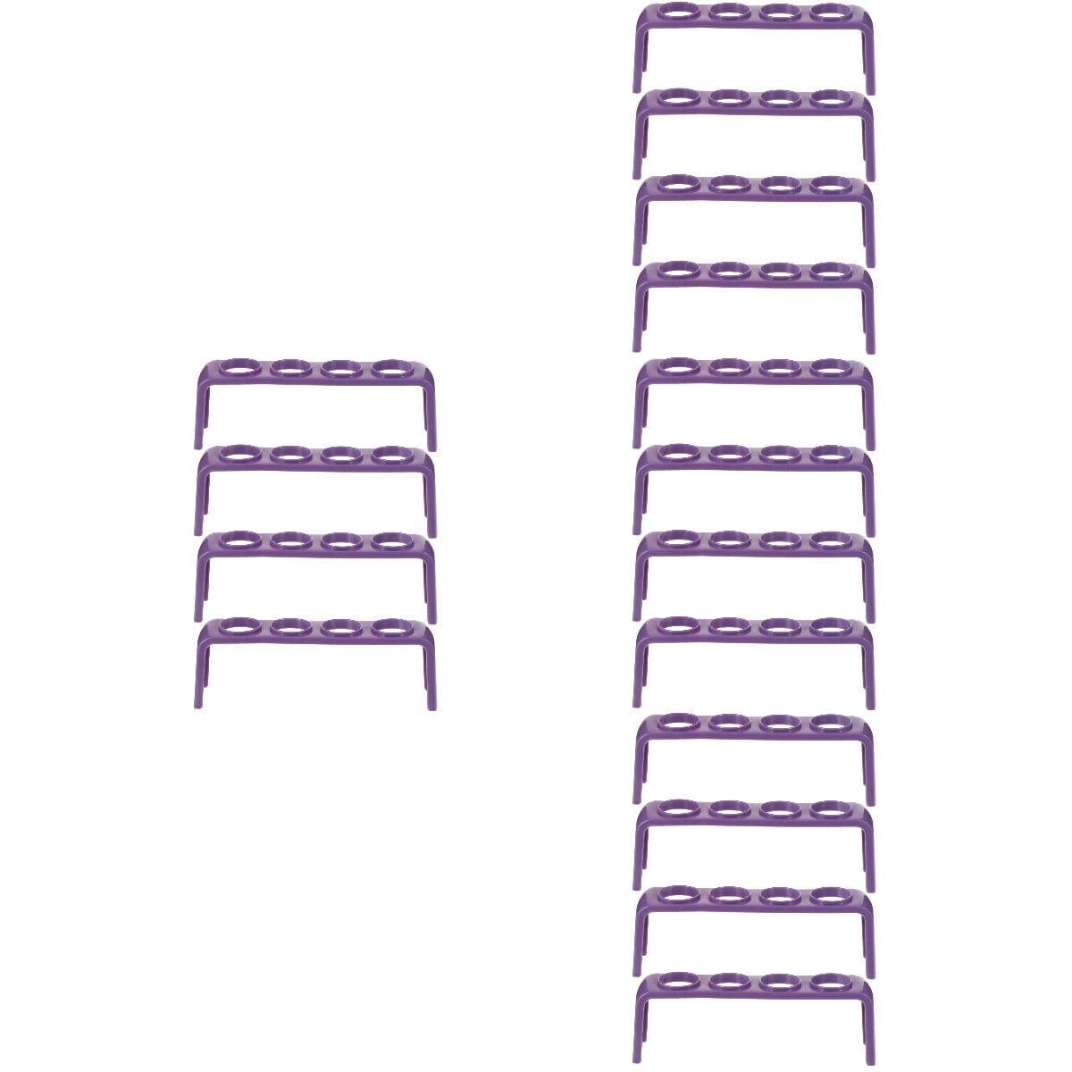 Masteelf 16 pcs Plastic Test Tube Racks Laboratory Test tube Stands ...