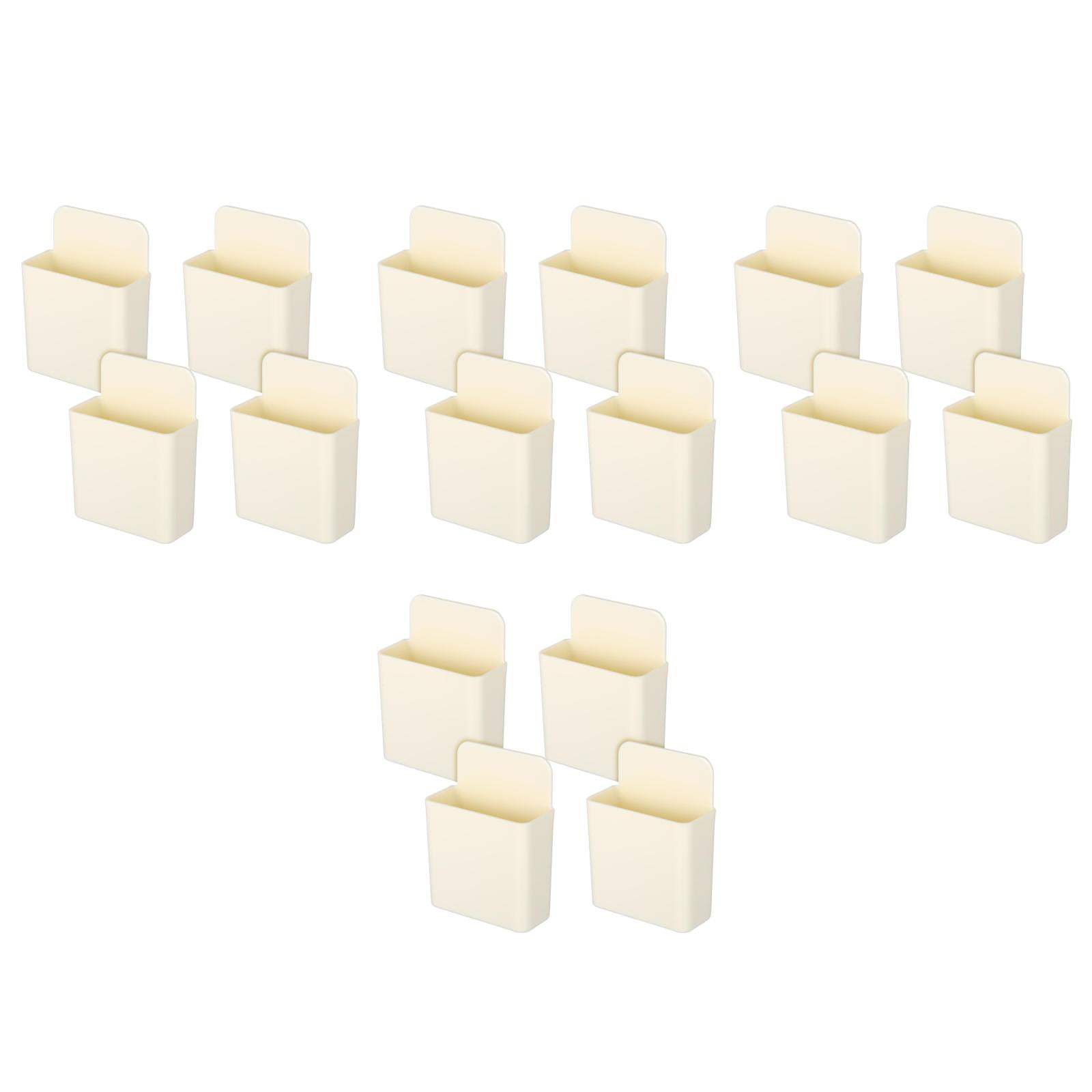 Masteelf 16 pcs Remote Holders -Adhesive Wall Mount Remote Storage Box ...