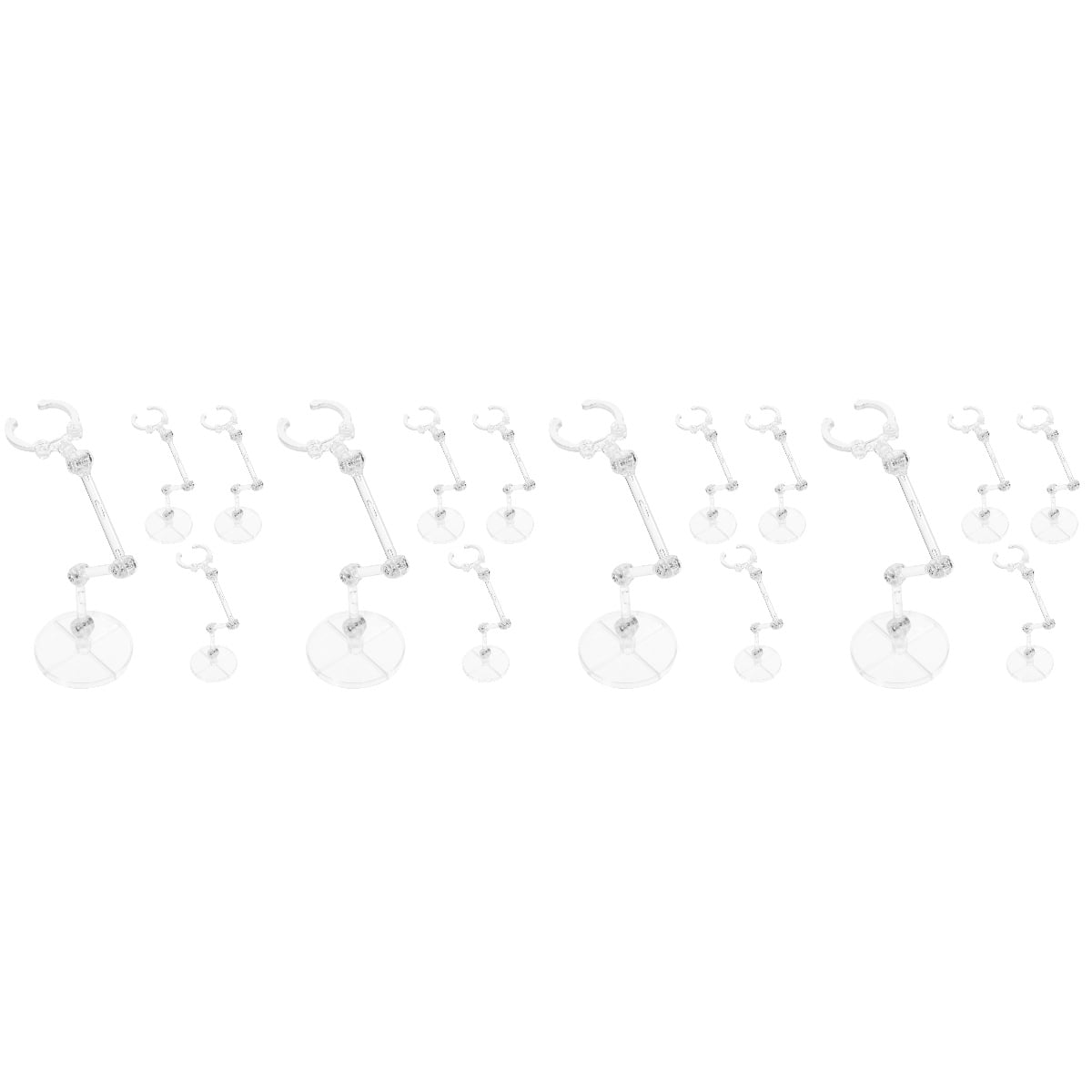 Masteelf 16 pcs Sturdy Action Figure Display Shelf Plastic Model ...