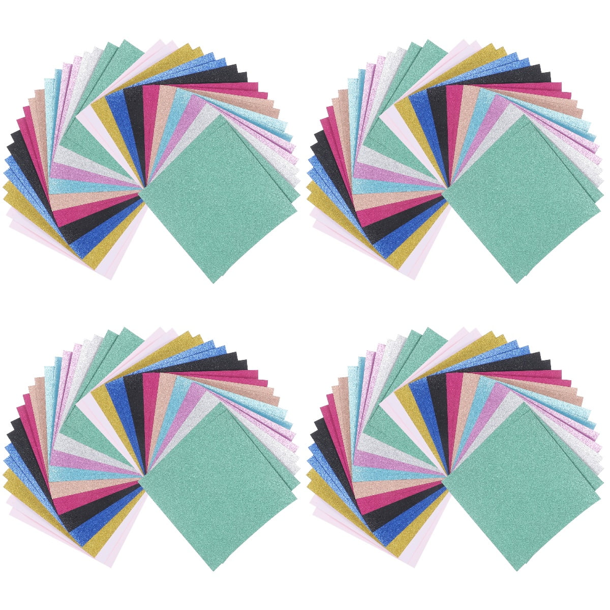 Masteelf 160 Sheets of Sparkly Paper for Card Making Glitter Cardstock ...