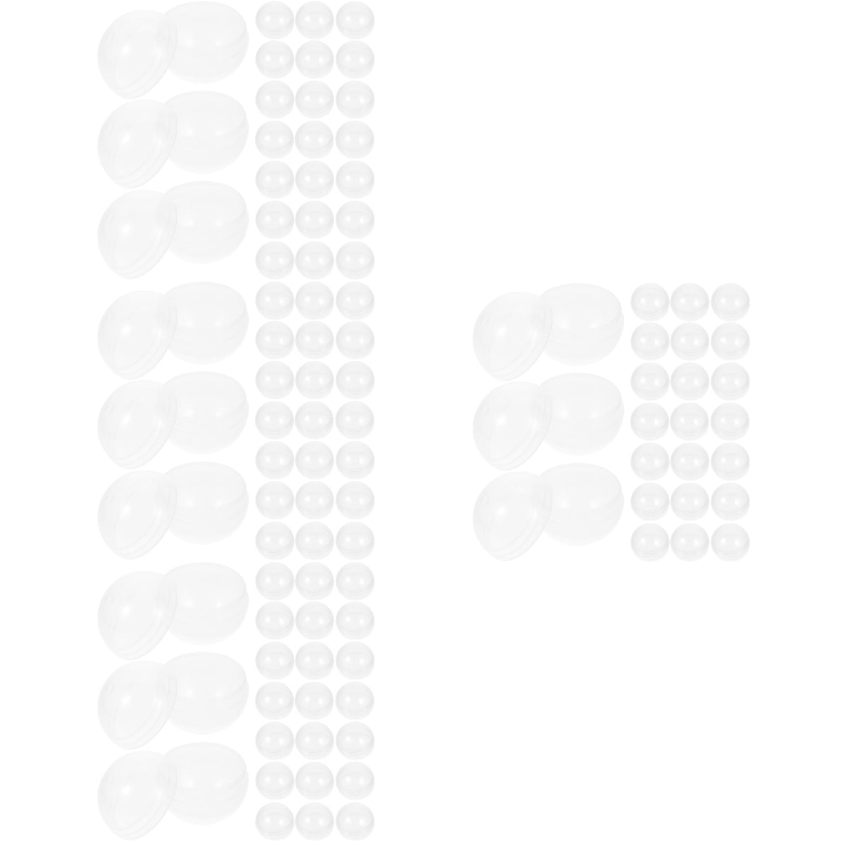 Masteelf 160 pcs Round Fillable Balls Multi-function Plastic Balls ...