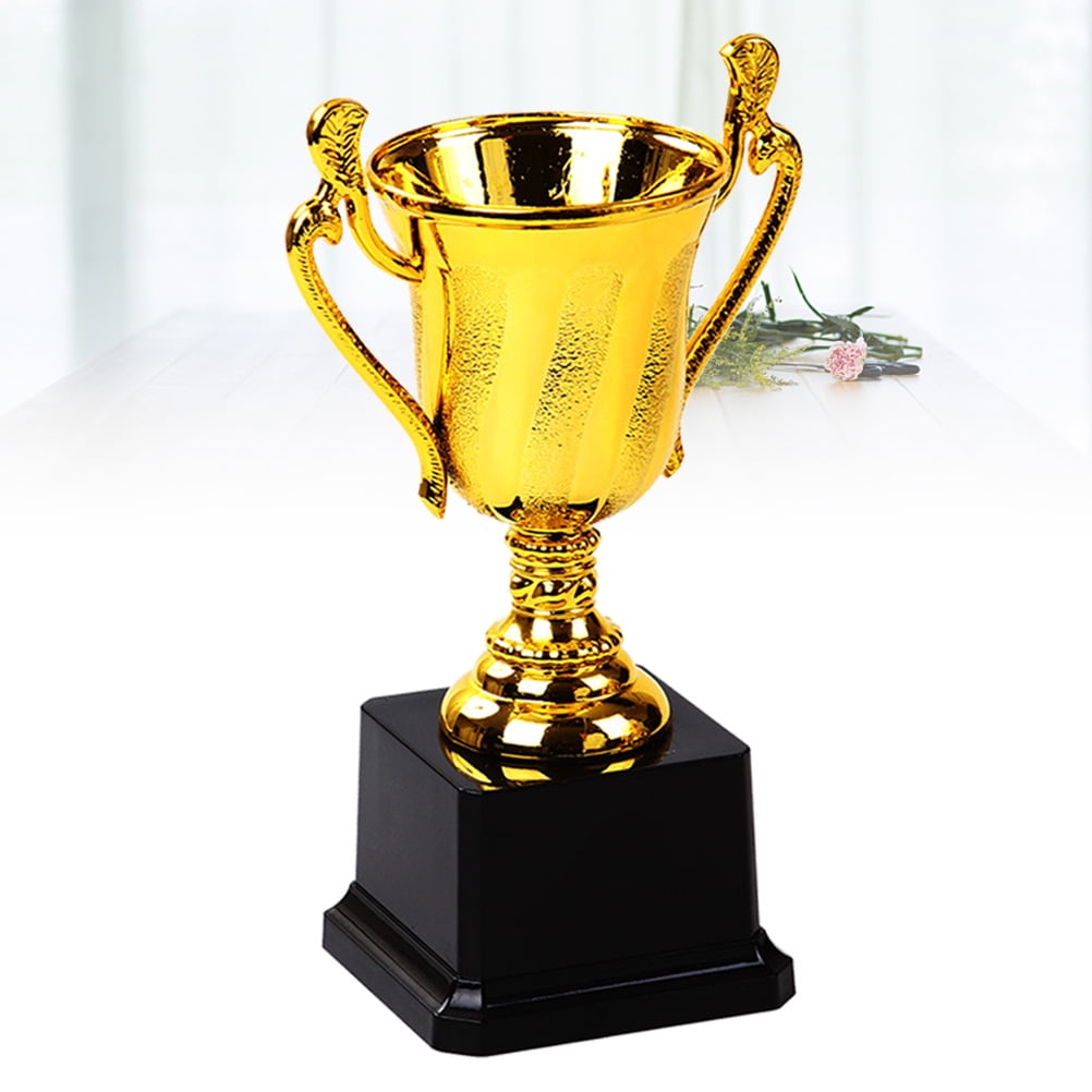 Masteelf 16cm Mini Award Trophy Plastic Prizes with Black Base for Kids ...