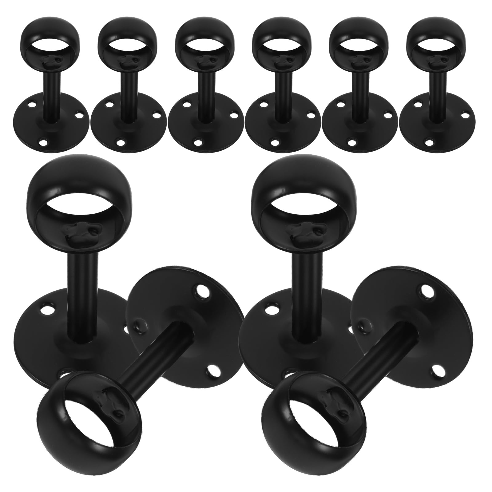 Masteelf 16pcs Ceiling-Mount Brackets For Shower Curtain Rod Stainless ...