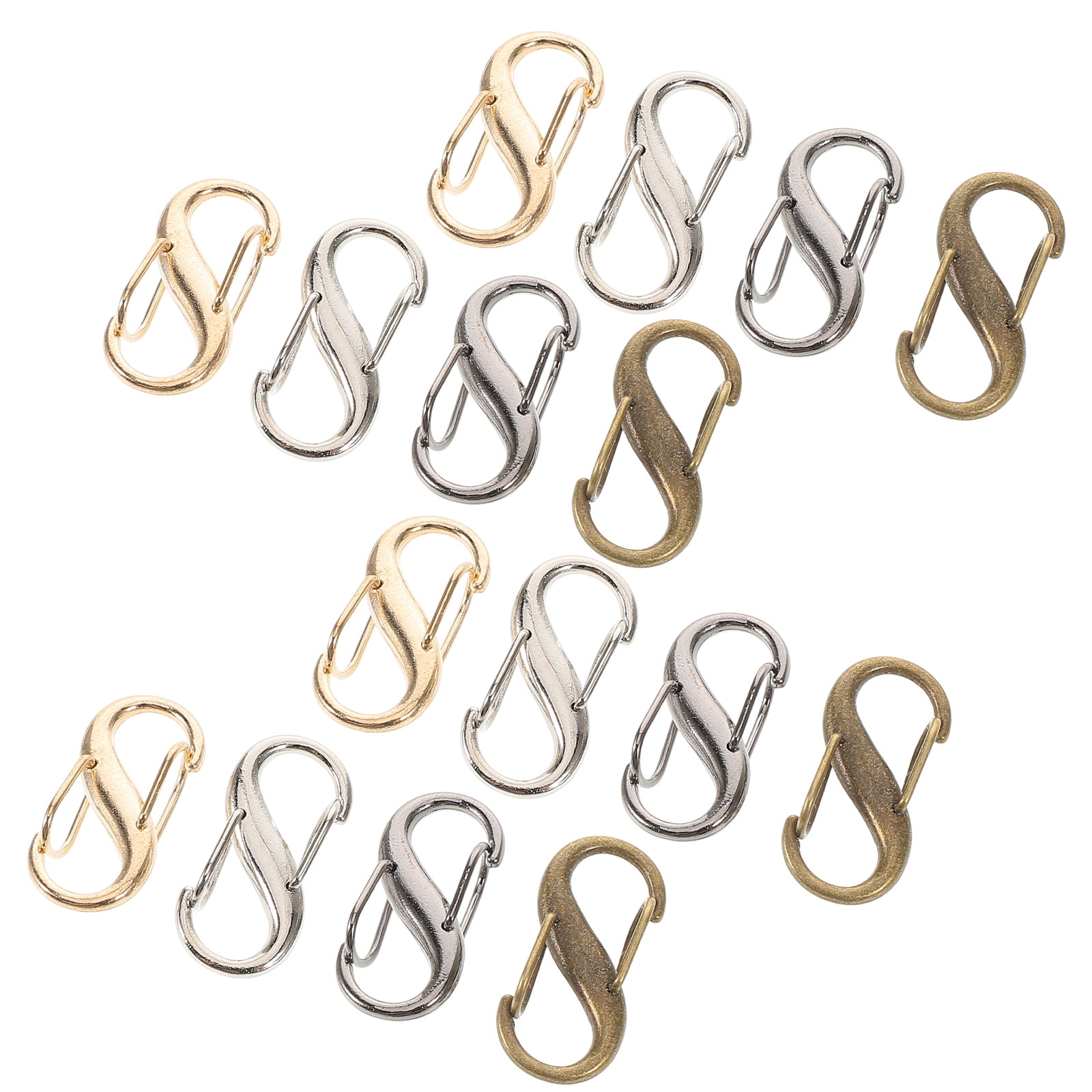 Masteelf 16pcs Metal Buckles Chain Strap Buckles Bag Chain Shortener ...