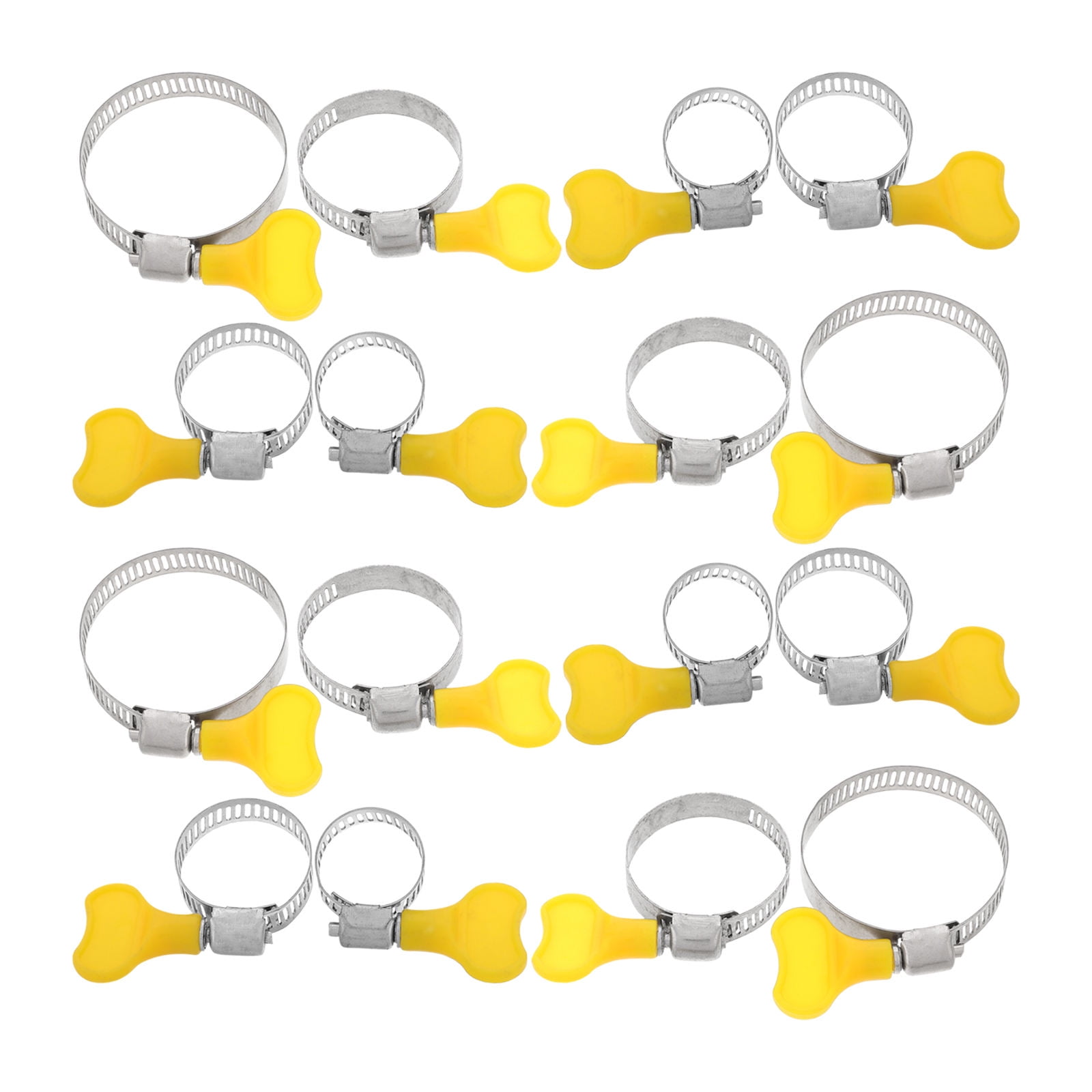 Masteelf 16pcs Stainless Steel Thumb Screw Clamps Adjustable Key Hose ...