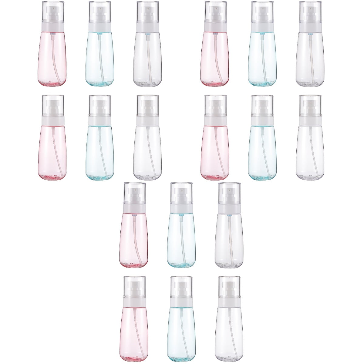 Masteelf 18 PCS 100ml Trip Sub-packing Bottle Empty Sample Bottle ...