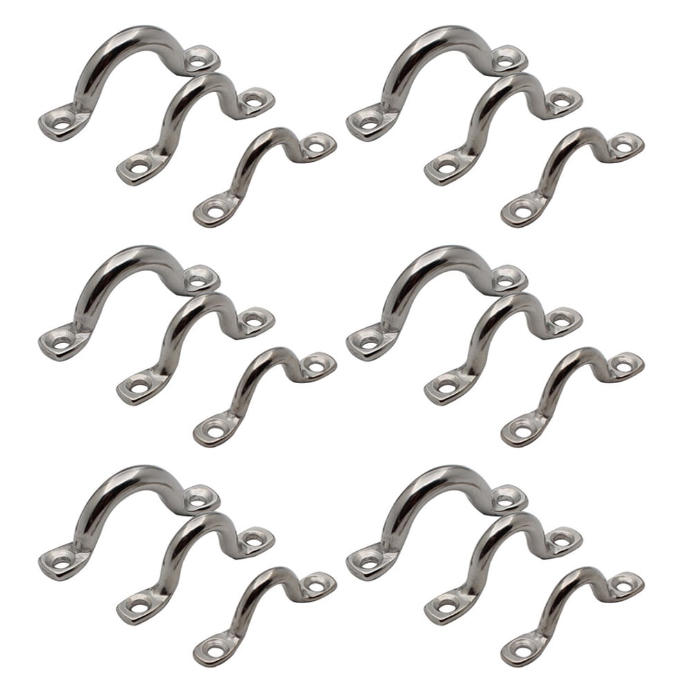 Masteelf 18 Pcs Adjustable Kayak Fixed Ring Fixing Rings Canoe Rigging ...