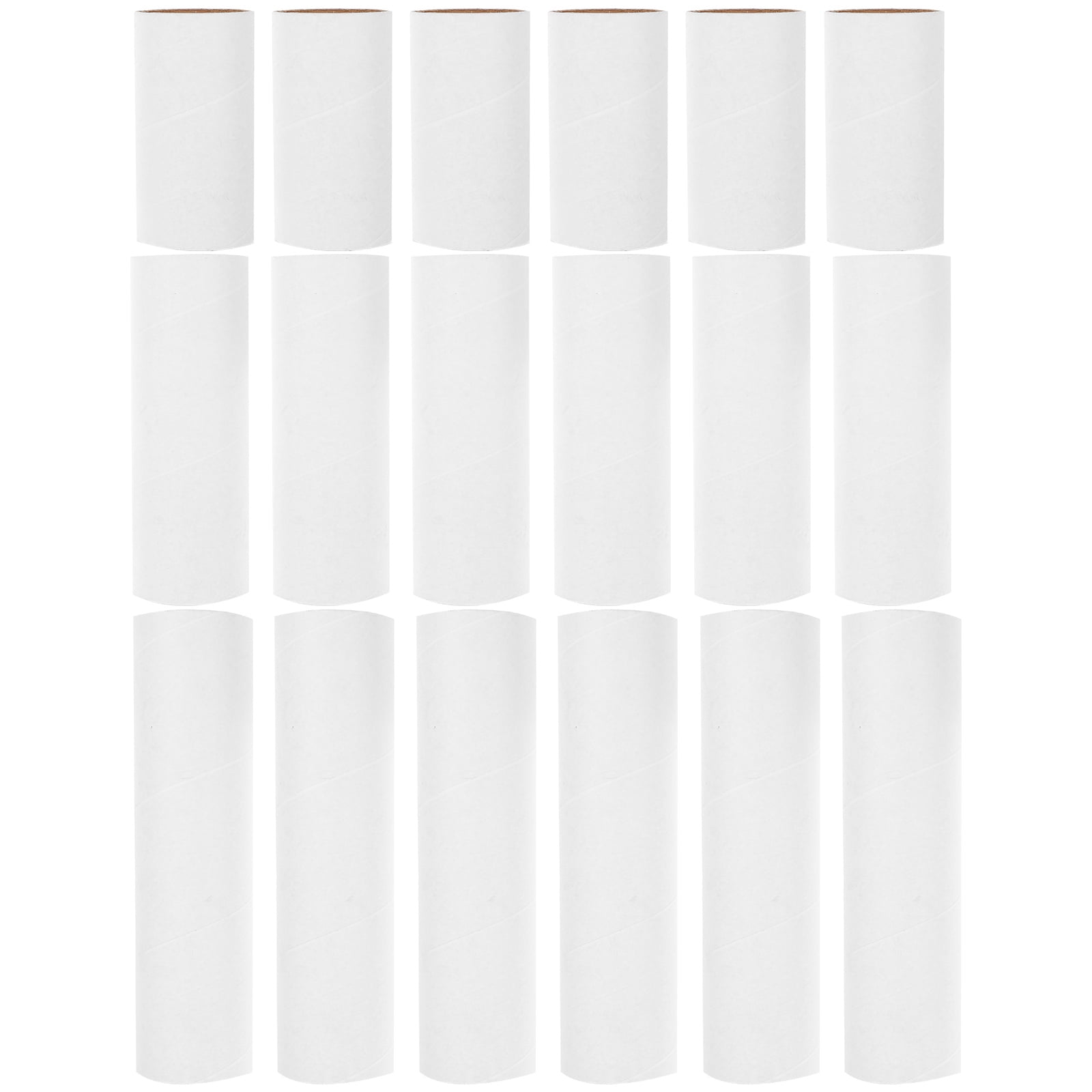 Masteelf 18 Pcs White Paper Tubes for Crafts Round Tubes Watercolor Art ...