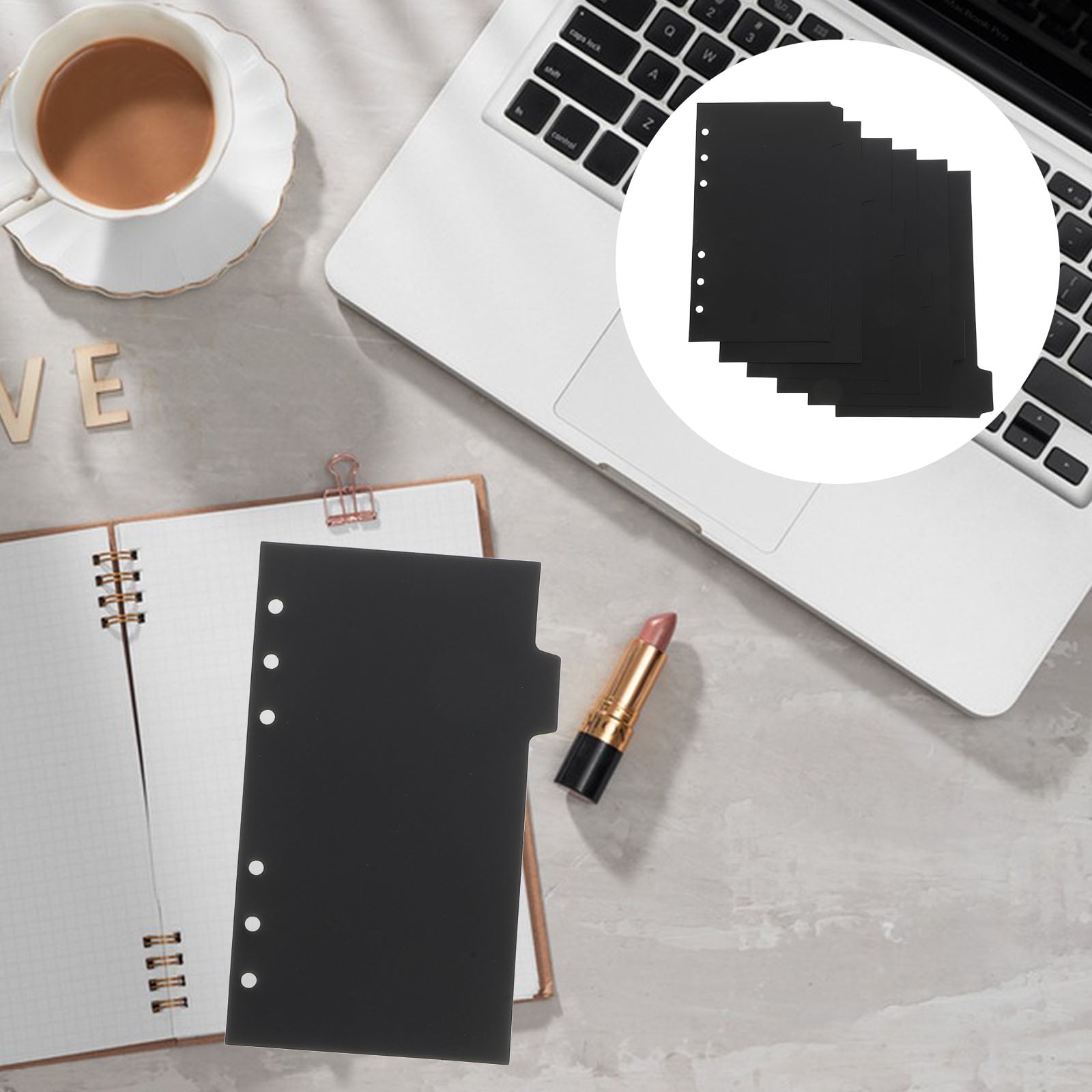 Masteelf 18 Sheets Round Printable Sticker Labels Index Separator Page ...