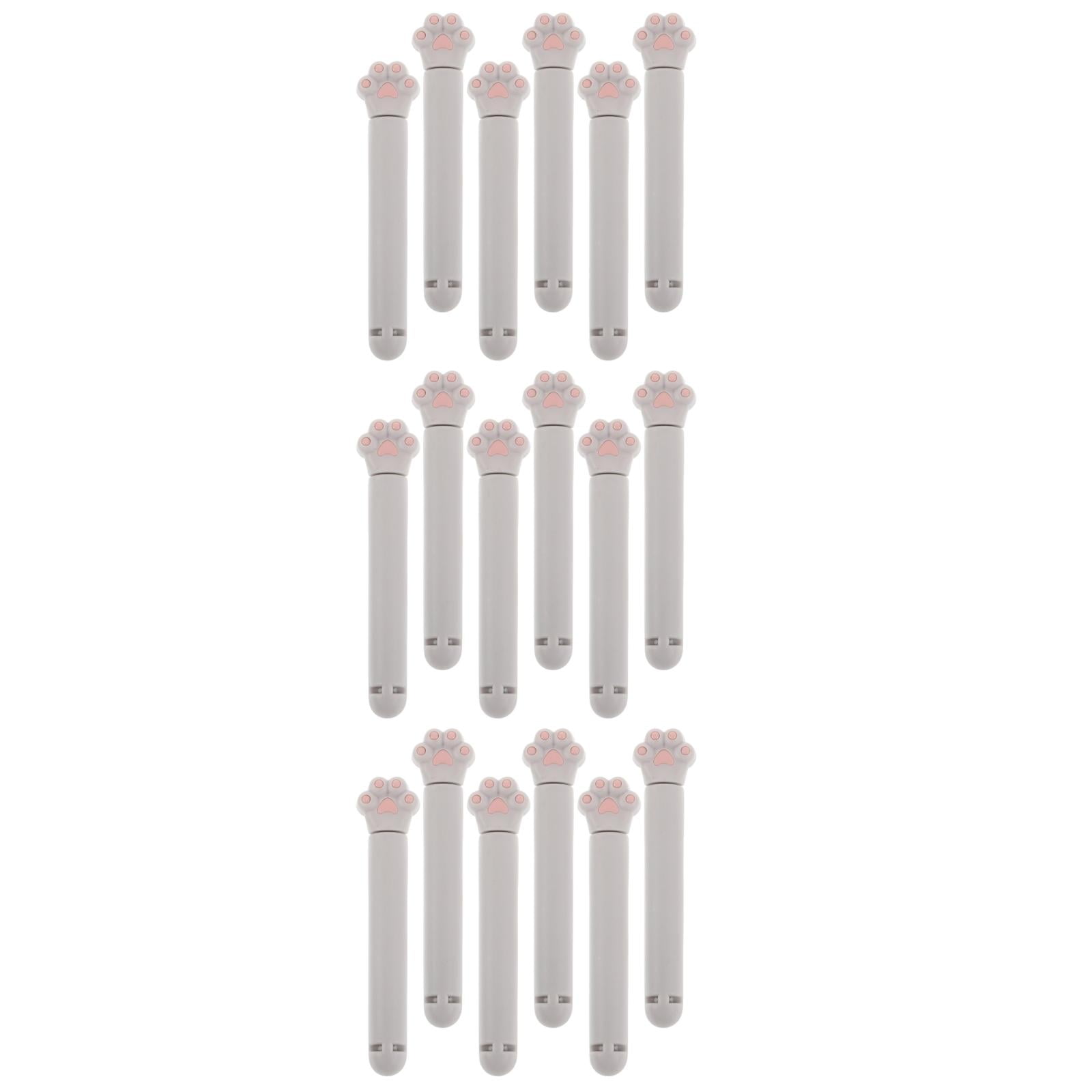 Masteelf 18 pcs Cute Cat Claw Sealing Clips For Food Bags Kitchen Clips ...