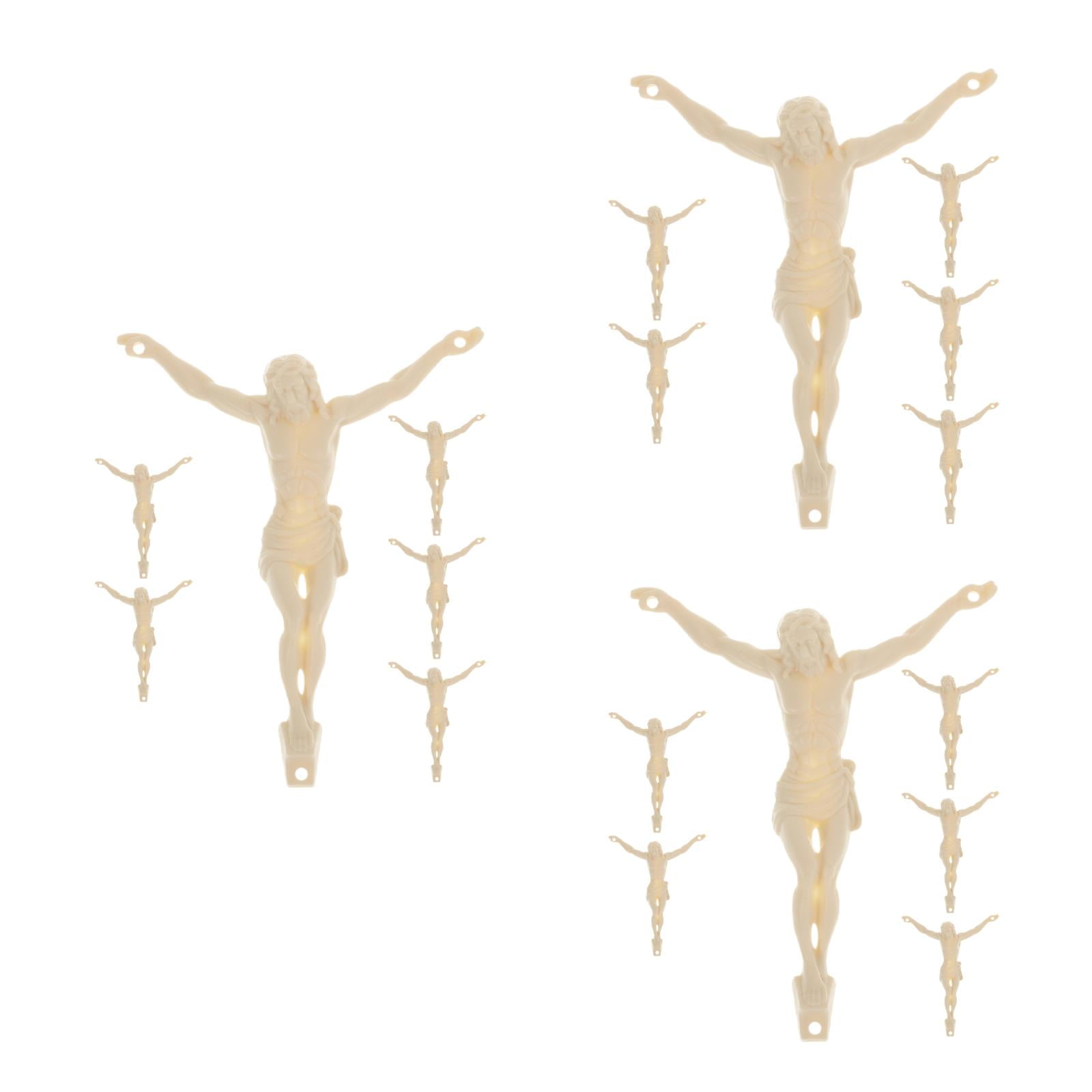 Masteelf 18 pcs Plastic Jesus Figurine Small Jesus Statue Model Manual ...
