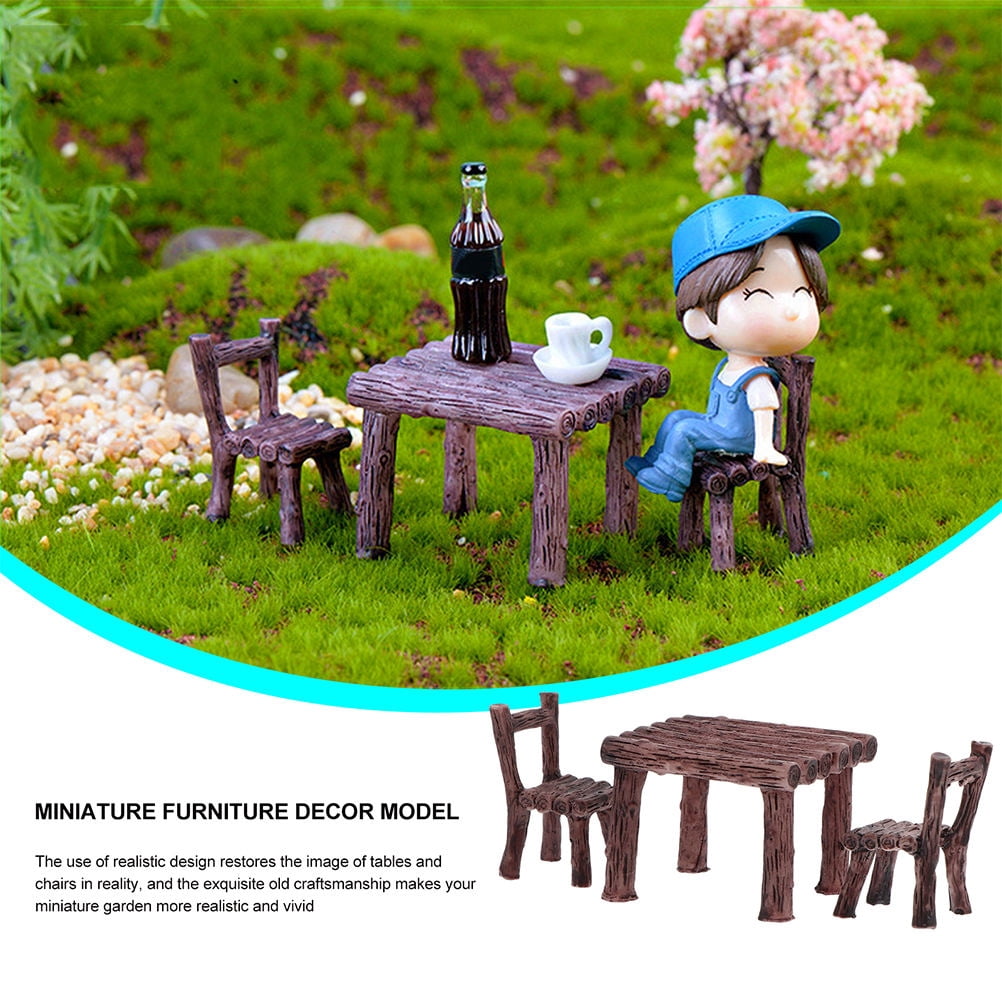 Masteelf 18Pcs Miniature Furniture Model Miniature Garden Micro ...
