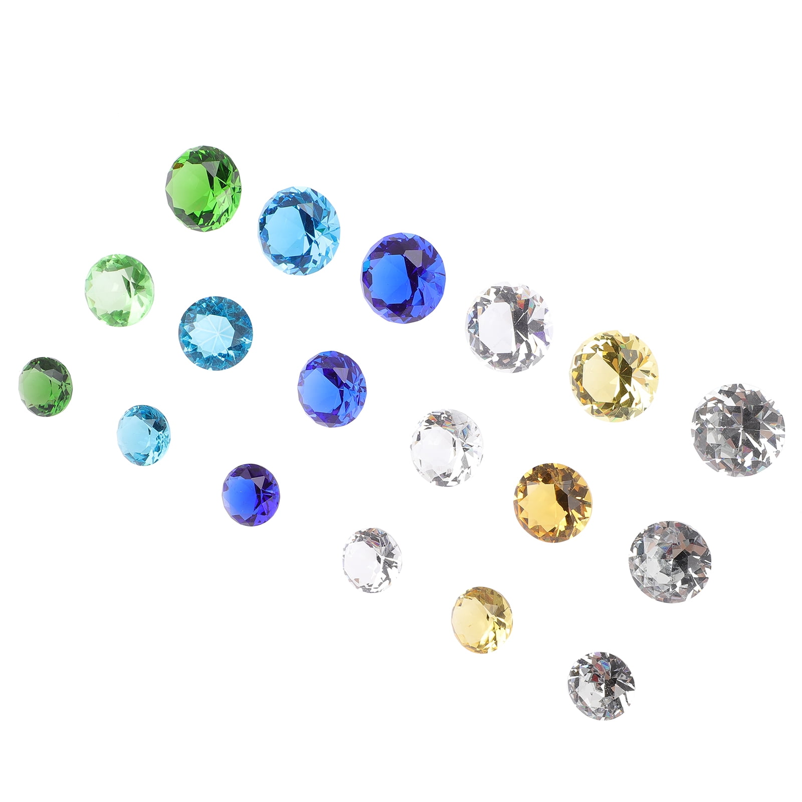 Masteelf 18pcs Fake Diamonds Crystals Vase Fillers Crystals Treasure ...