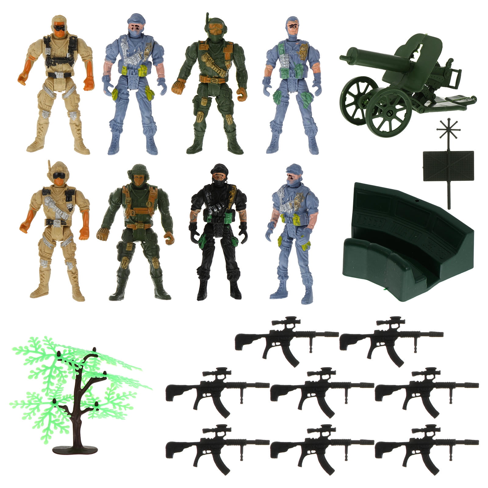 Masteelf 19pcs/1 Set Soldier Model Simulation Soldier Toy Soldier Model ...