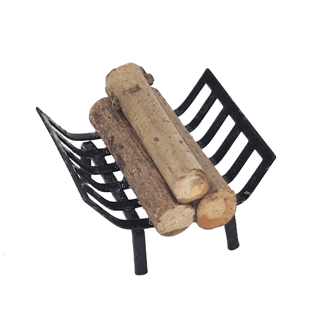 Masteelf 1PC 1:12 Metal Firewood Frame Timber Epitome Mini Firewood ...