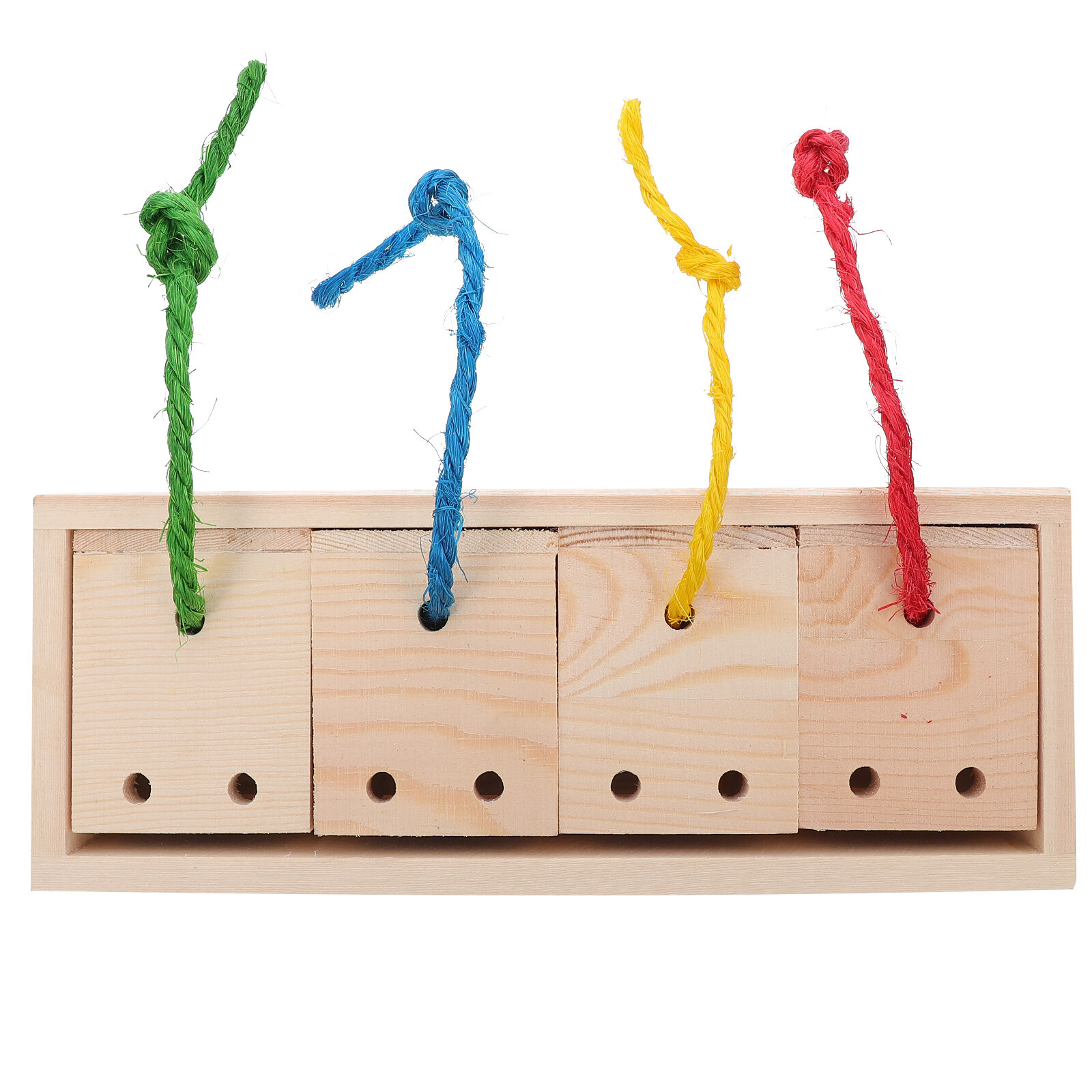 Masteelf 1PC Desktop Bird Foraging Feeder Wooden Toy Parrot Creative ...