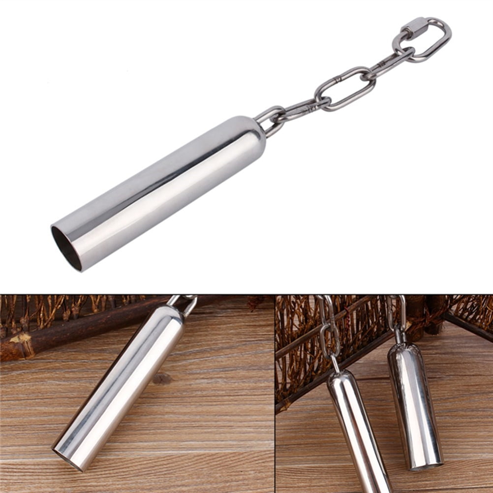Masteelf 1Pack Bird Bell Toys Silver Round for Cage Playtime 8.5x0.9x0 ...