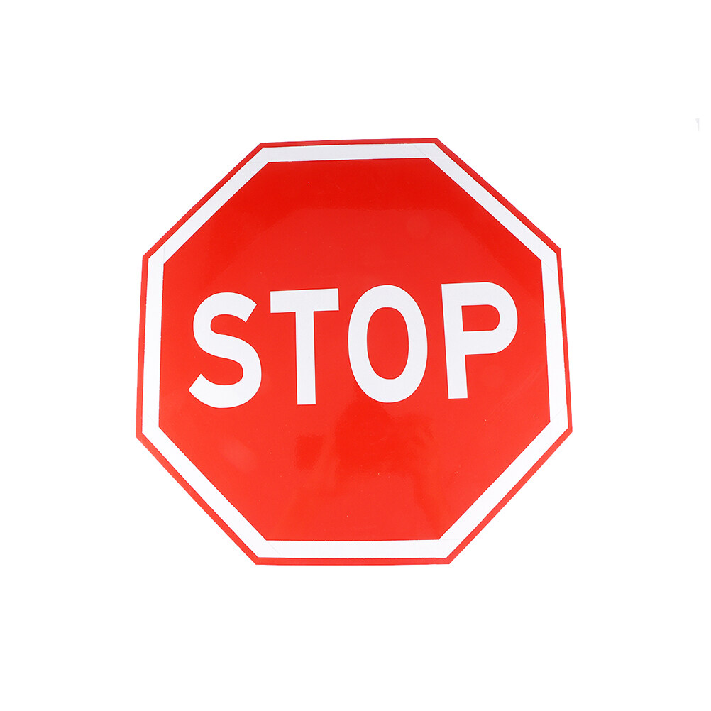 Masteelf 1Pc 30x30cm Stop Traffic Street Safety Sign Alert Attention ...