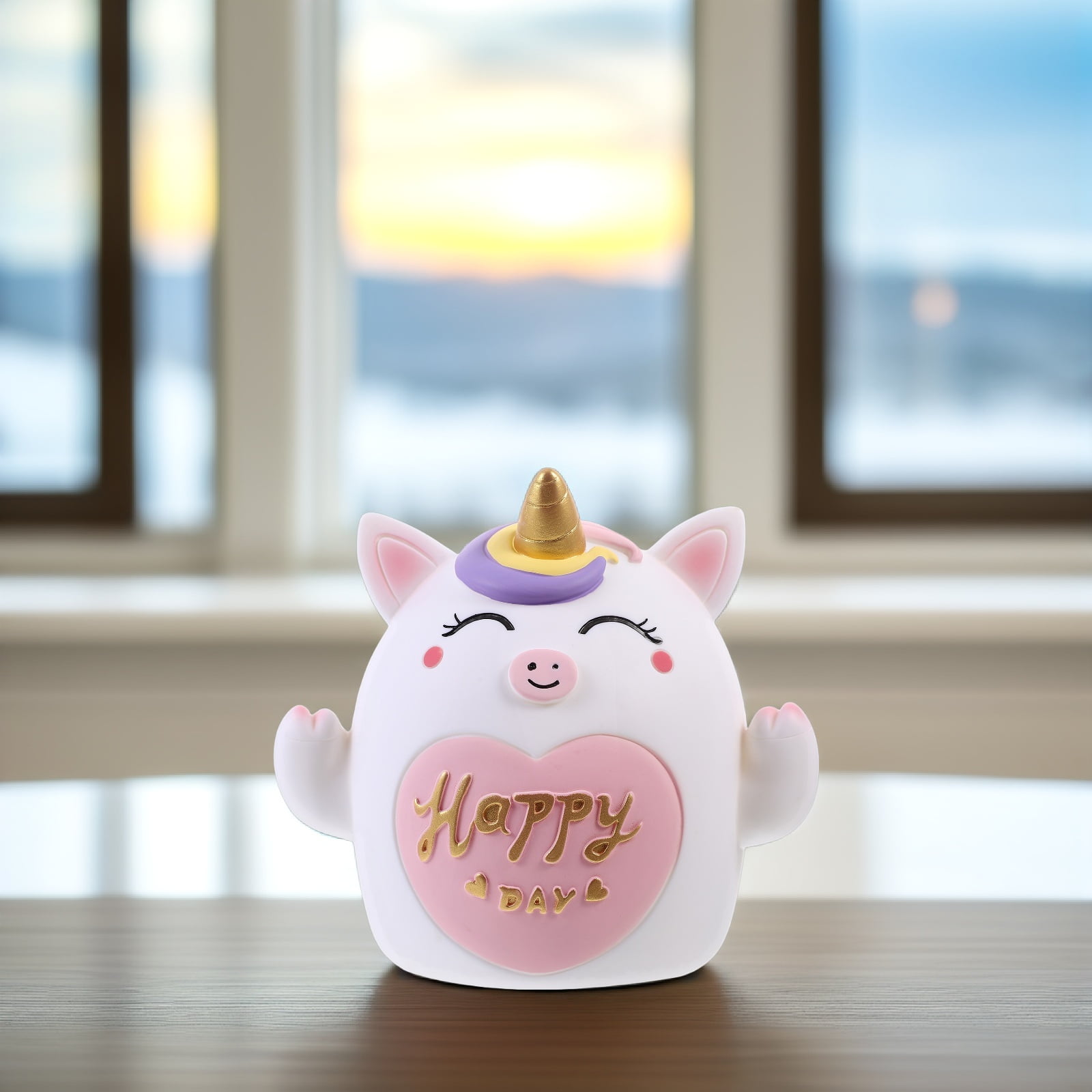 Masteelf 1Pcs Cute Money Bank Unicorn-shaped PVC Resin for Kids Saving ...