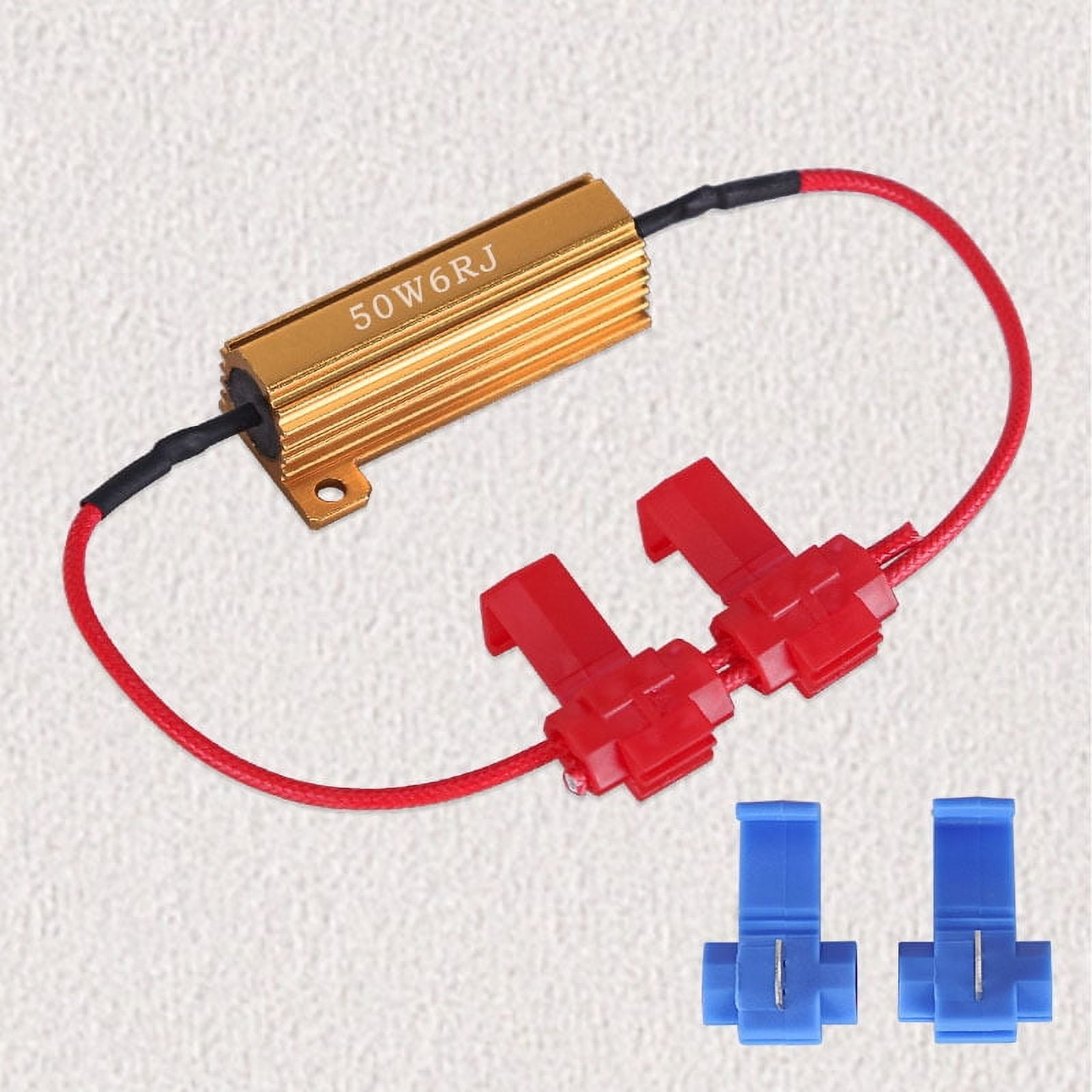 Masteelf 1Set Load Resistor 50W 6R for LED Turn Signal Error Fix ...