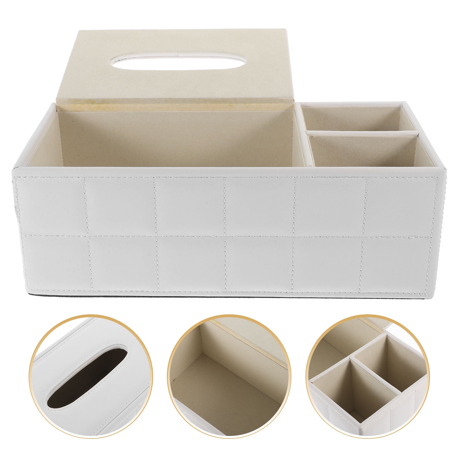 Masteelf 1Set Multifunctional Tissue Box Bamboo Tissue Holder For ...