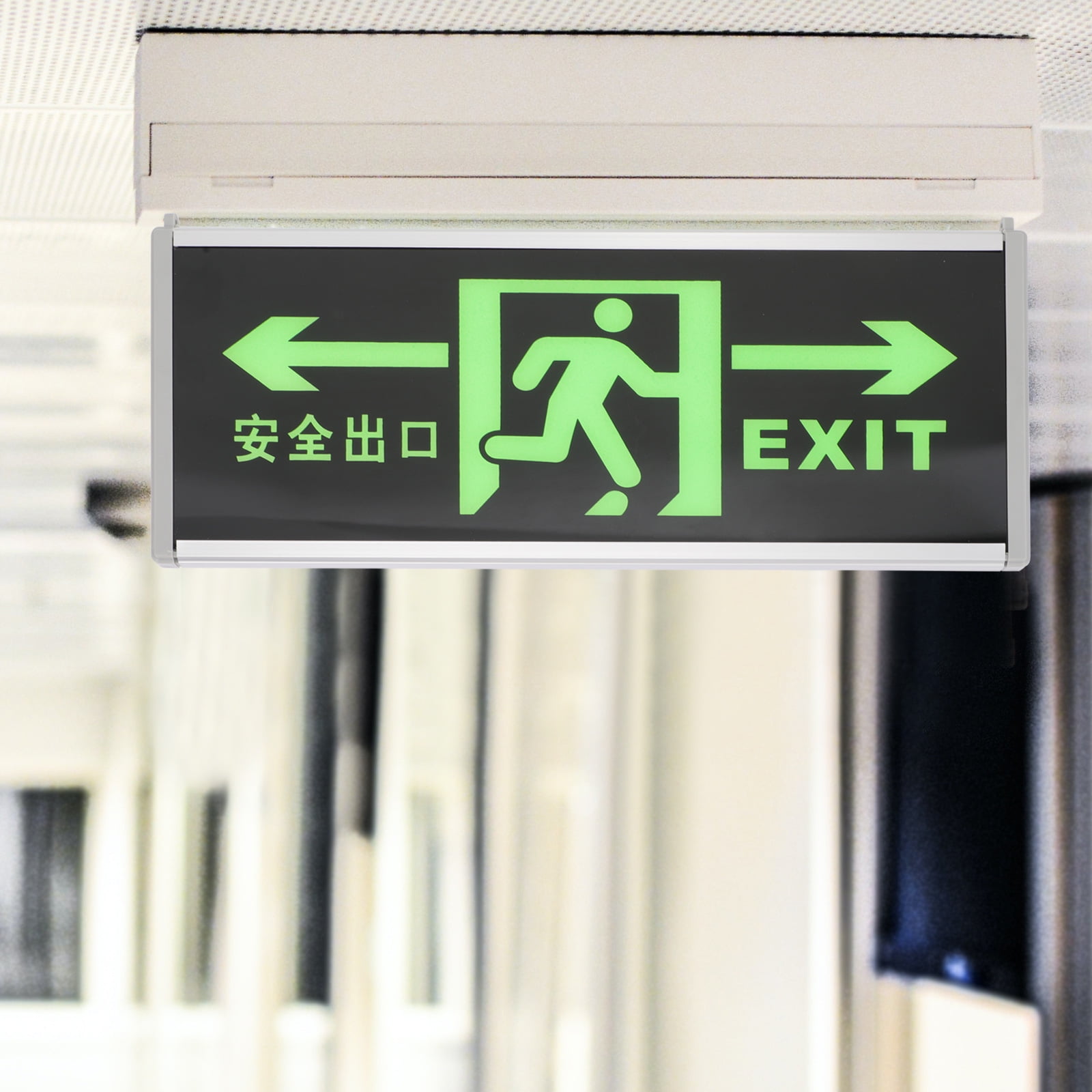 Masteelf 1pc Emergency Exit Sign Luminous Exit Sign Indicator Wall ...