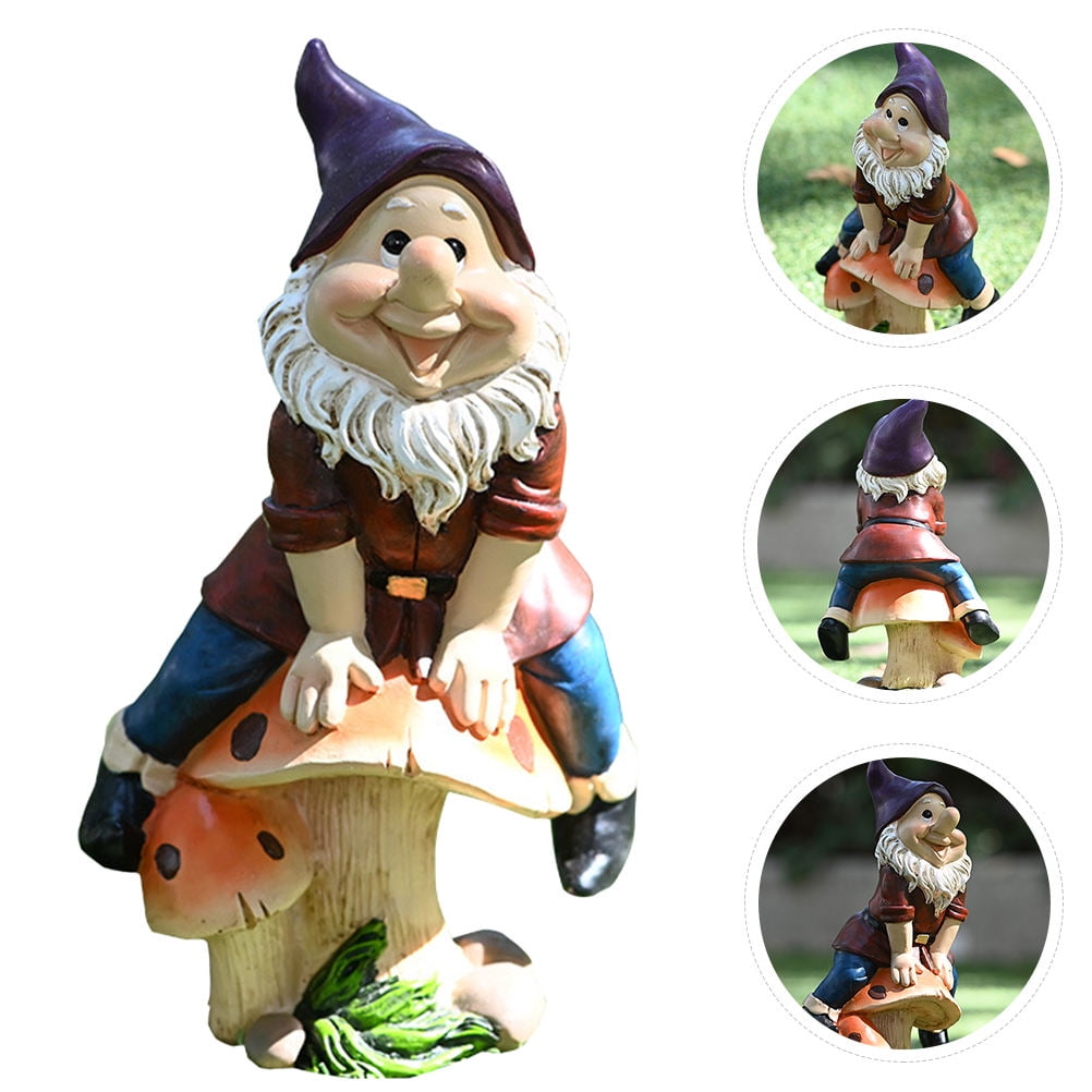 Masteelf 1pc Garden Dwarf Ornament Desktop Miniature Resin Figurine ...