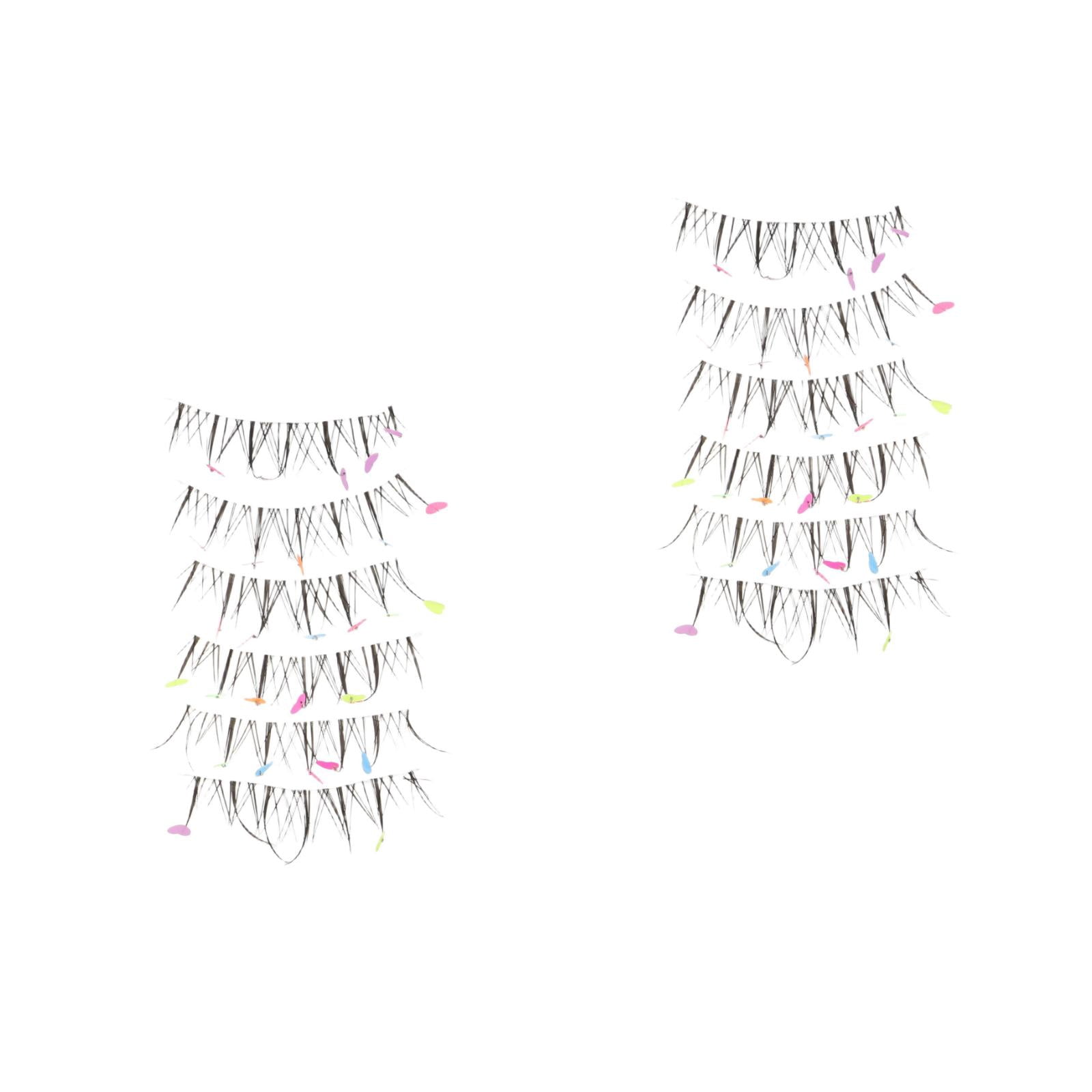 Masteelf 2 Boxes Heart-Shaped Fake Eyelashes For Halloween And Party ...