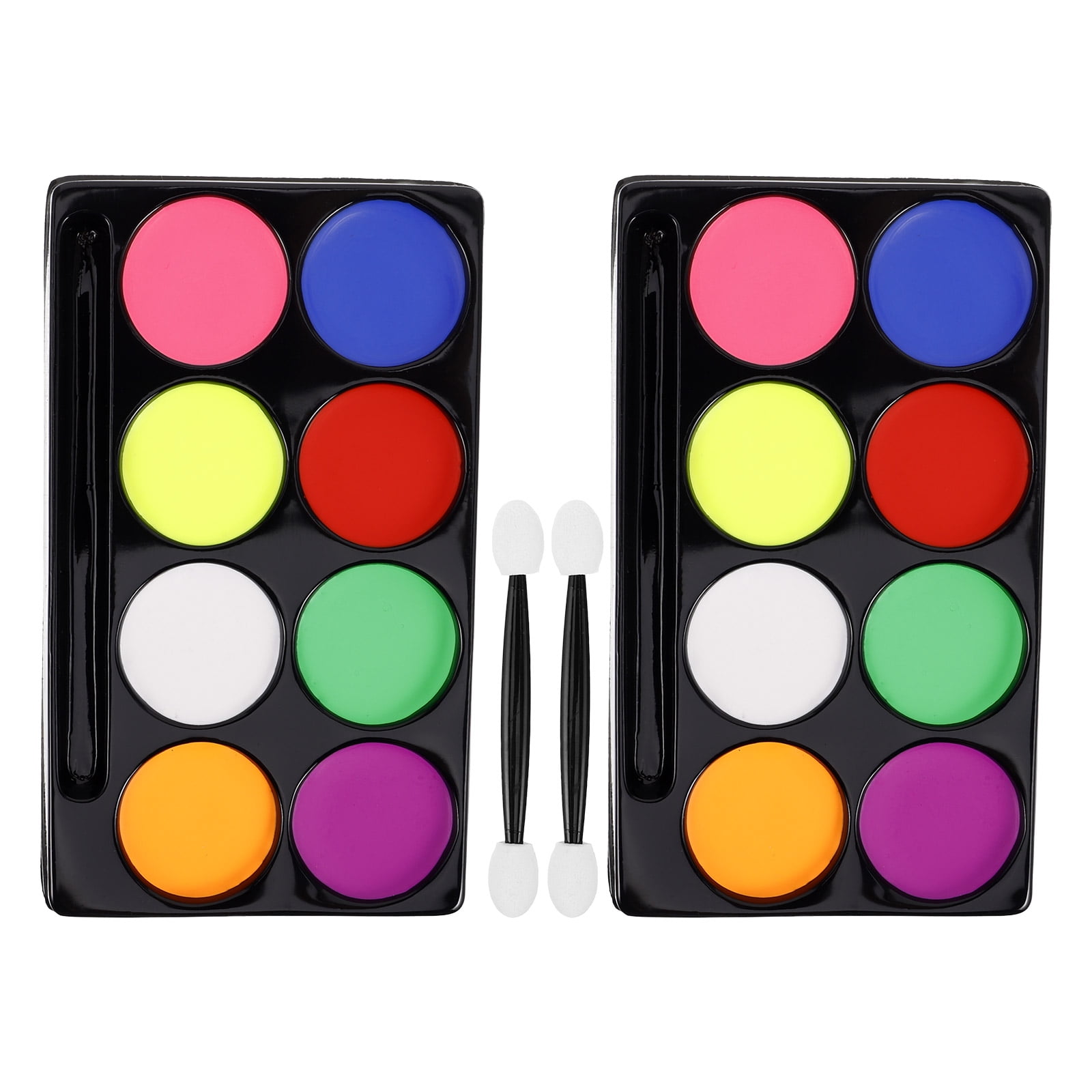 Masteelf 2 Boxes of Oil-Based Artistic Face Paint Palette 8-Colors Body ...