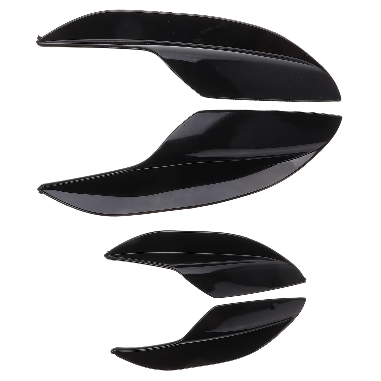 Masteelf 2 Pairs Car Lower Bumper Diffuser Anti-crash Spoiler Fin ...