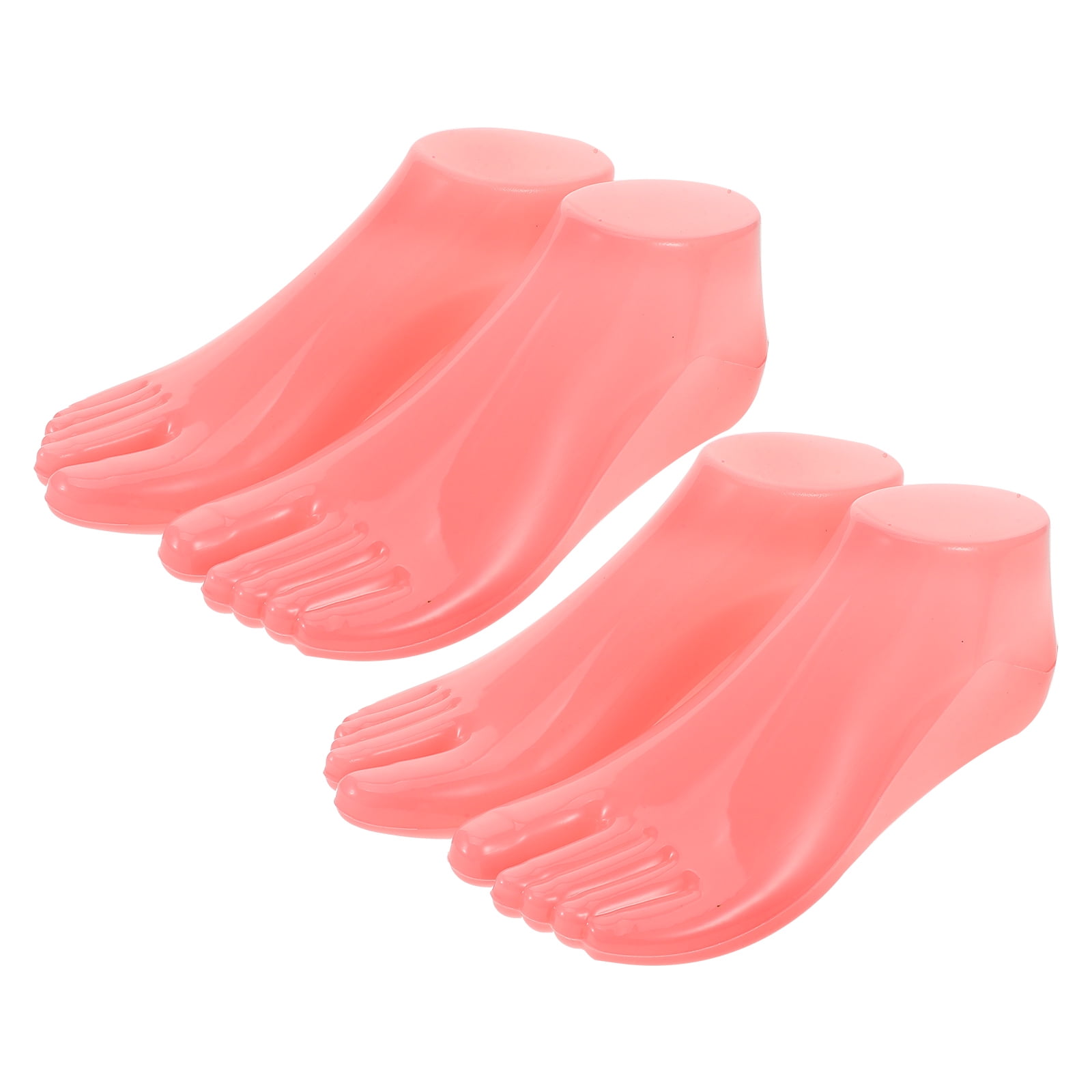 Masteelf 2 Pairs Foot Mannequins Sock Model Fake Foot Shoe Plastic 8 ...
