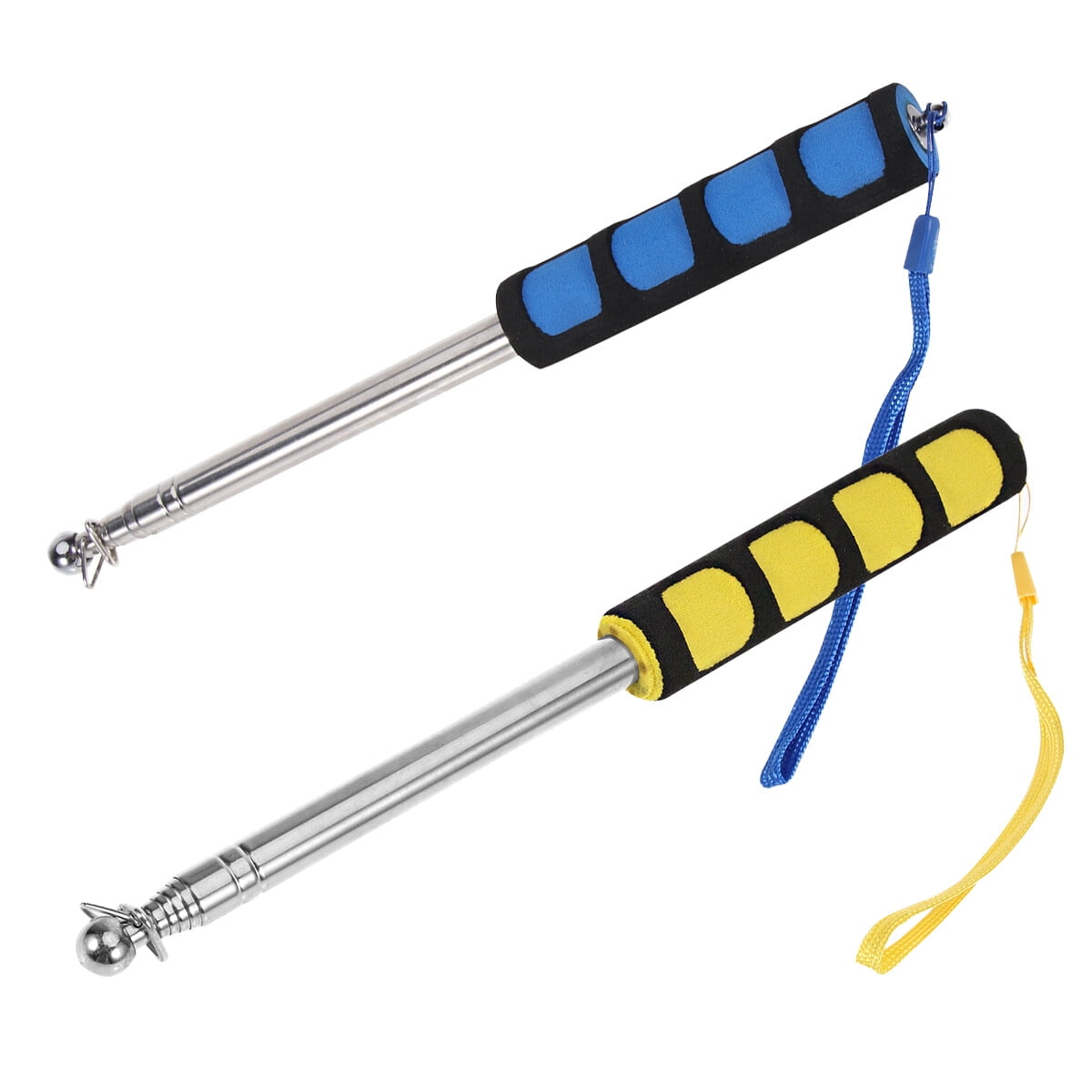 Masteelf 2 Pcs 1.2M Stainless Steel Flag Pole Hand-held Teaching Rod ...