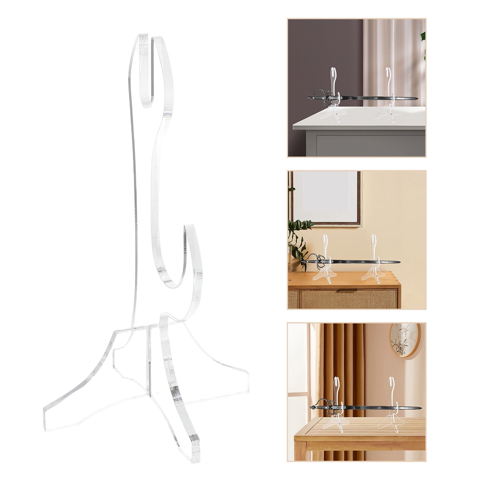 Masteelf 2 Pcs Double Layer Sword Holder Collection Sword Stand Space ...