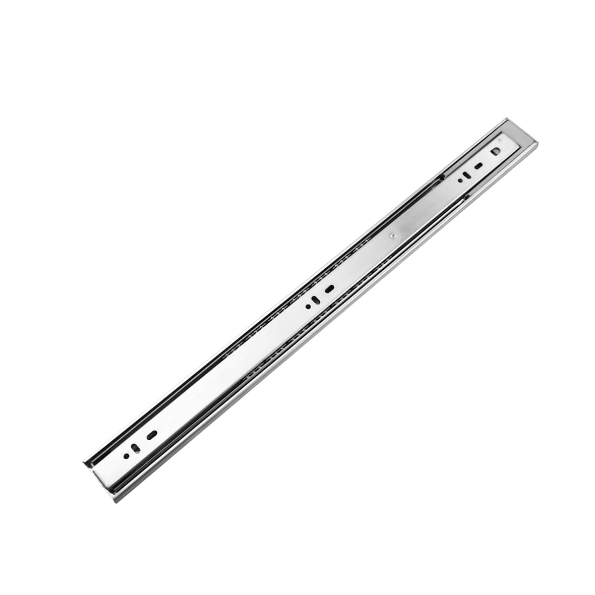 Masteelf 2 Pcs Drawer Guide Rail Full Extension Side Mount Track Silver ...