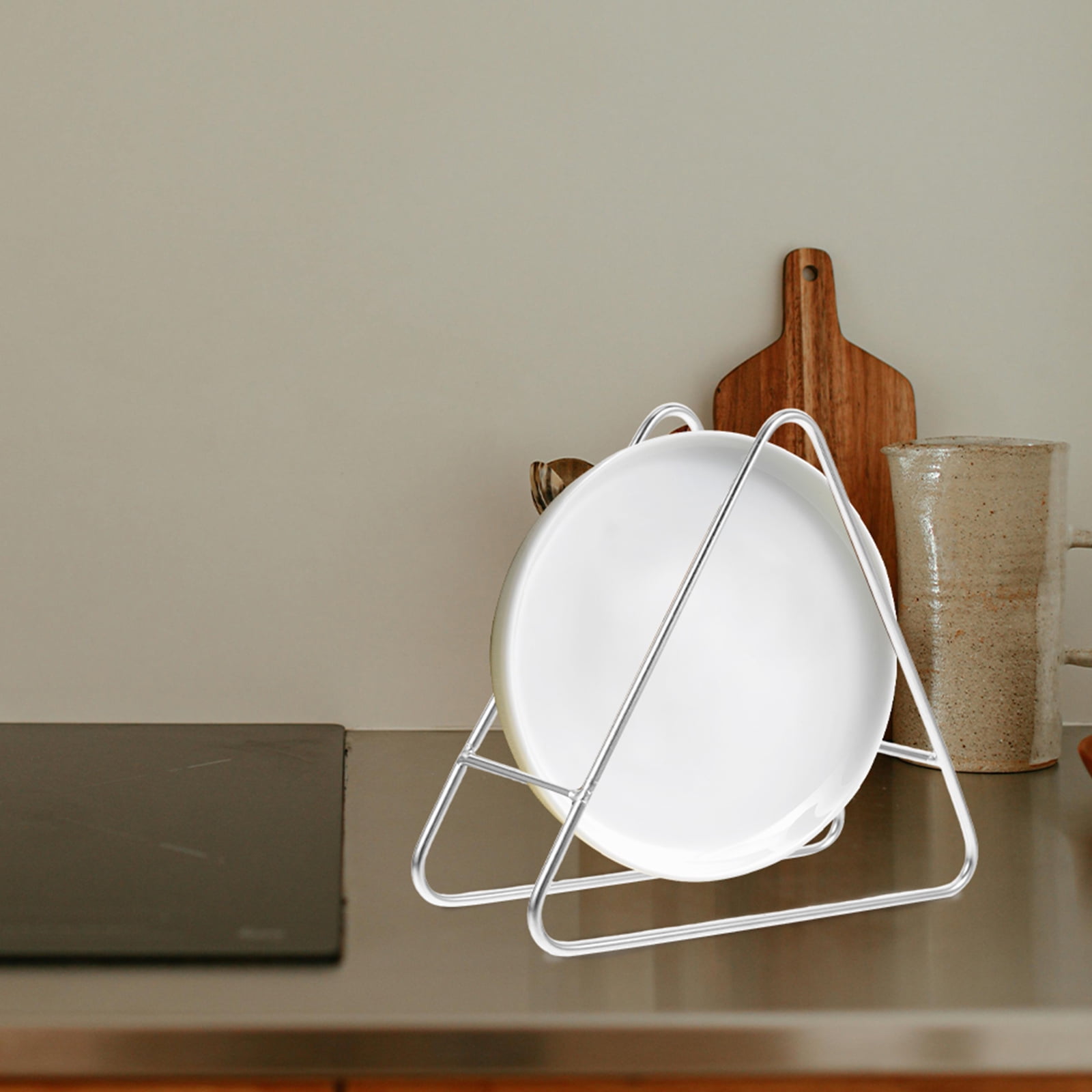 Masteelf 2 Pcs Kitchen Plate Holder Organizer Dinner Dish Plate Storage ...