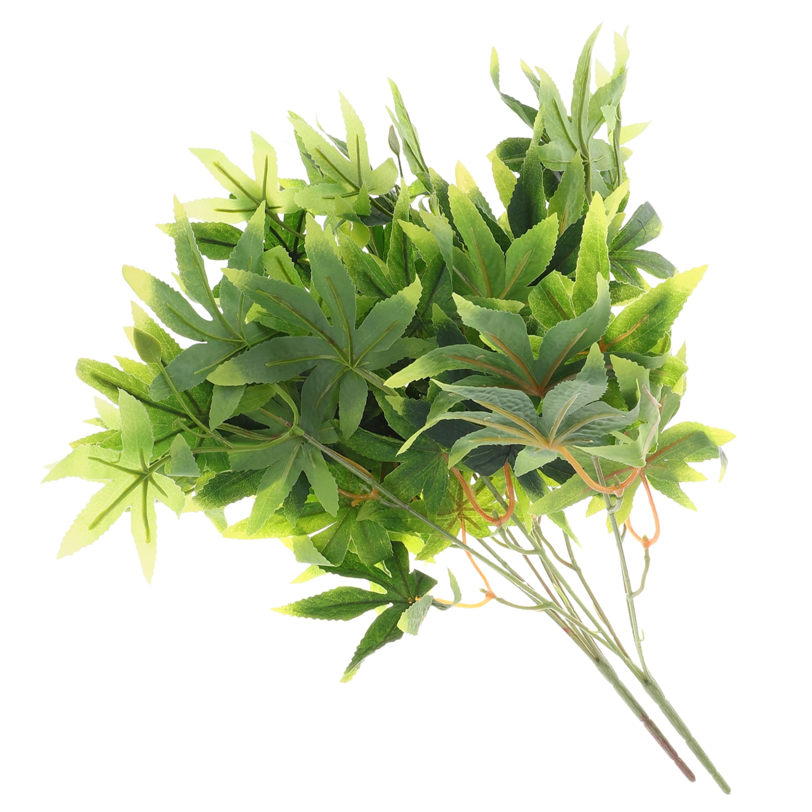 Masteelf 2 Pcs Lifelike Maple Leaves Fake Plants Realistic Greenery ...